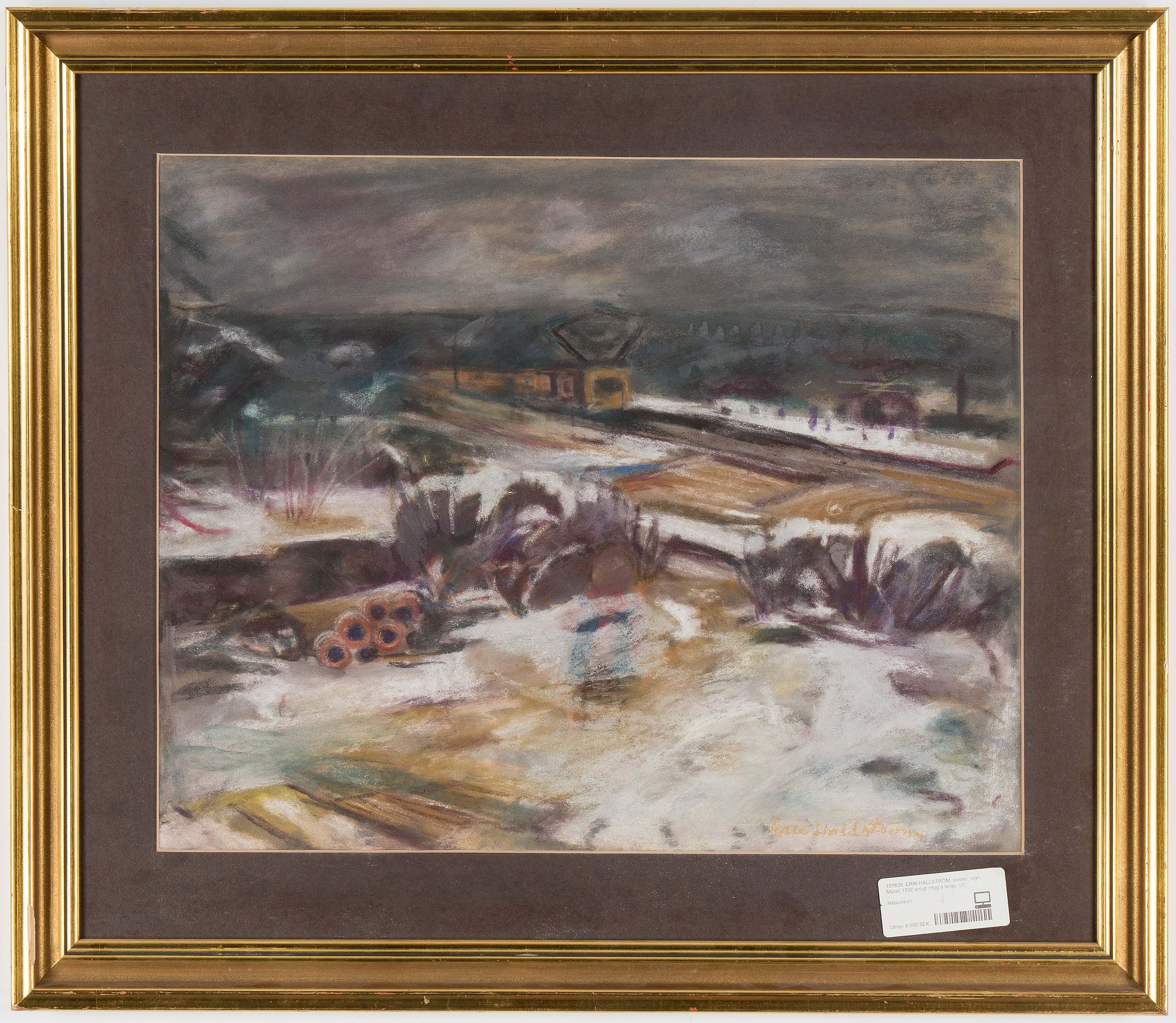 ERIC HALLSTRÖM, pastell, signerad. - Bukowskis