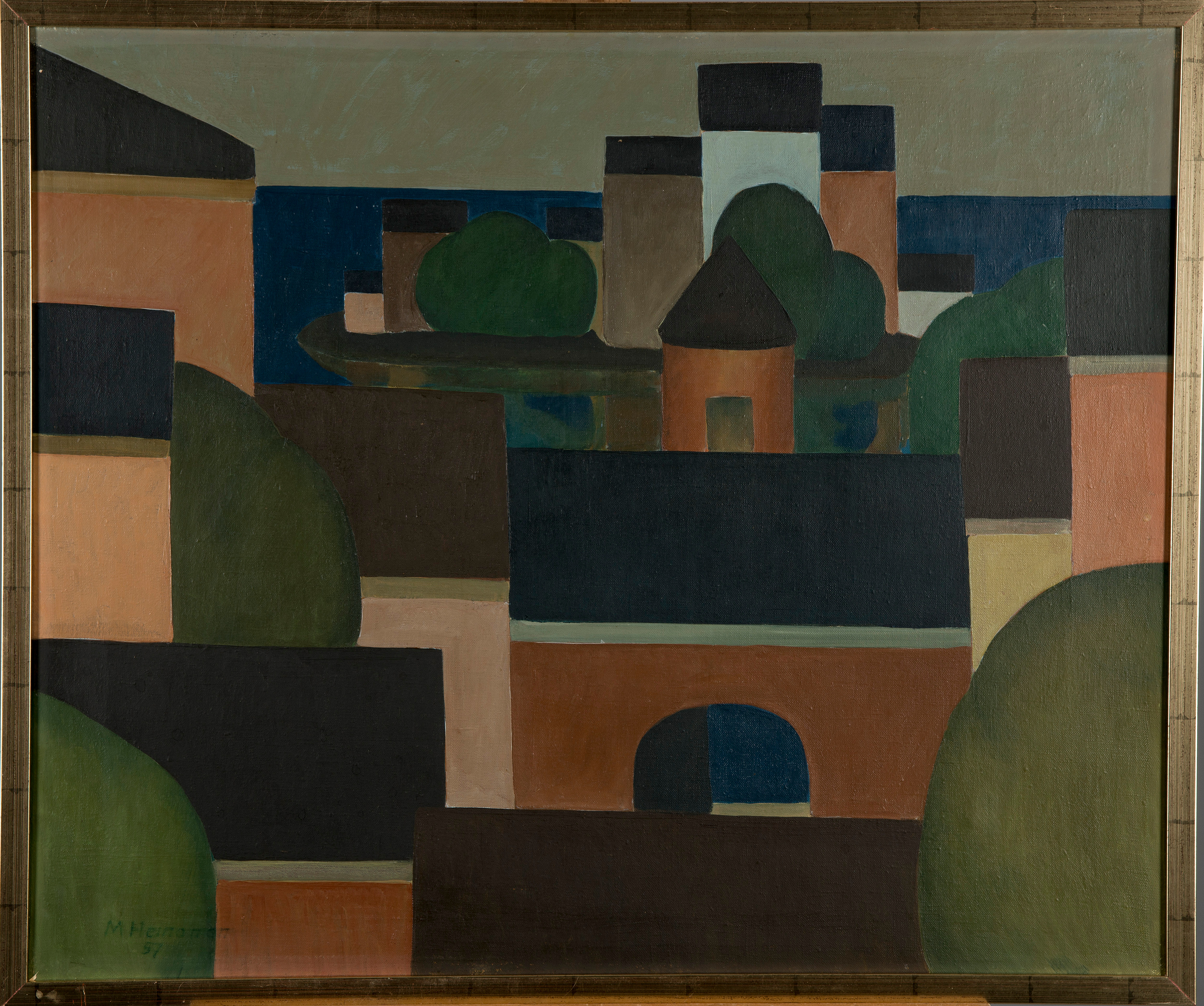 MAURI HEINONEN, olja på duk, signerad och daterad 57. - Bukowskis