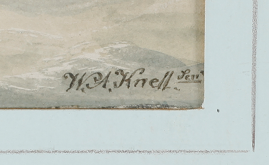 WILLIAM ADOLPHUS KNELL, akvarell, signerad. - Bukowskis