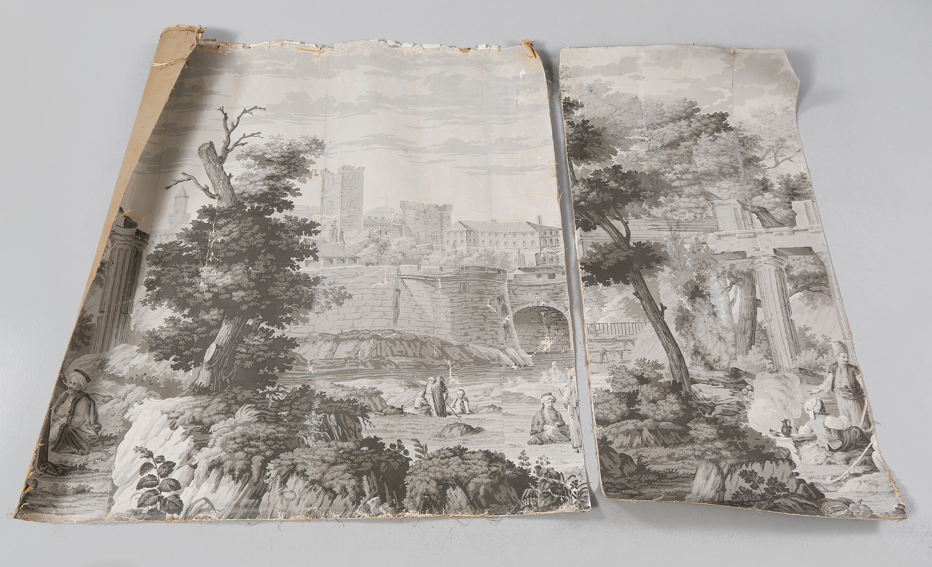 TAPET, tryck, 5 delar, 1800-tal. - Bukowskis