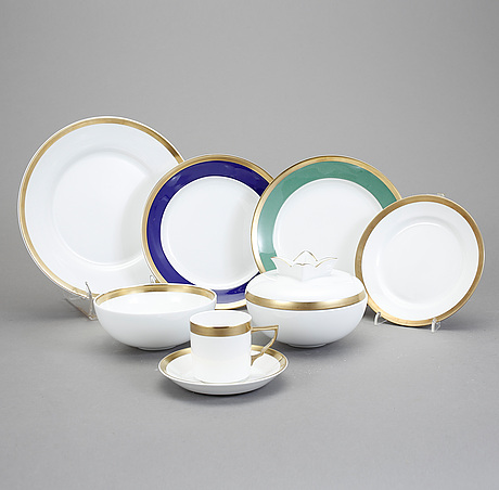 MAT OCH KAFFESERVIS, 60 st, porslin, "Nobelservisen" Karin Björquist ...