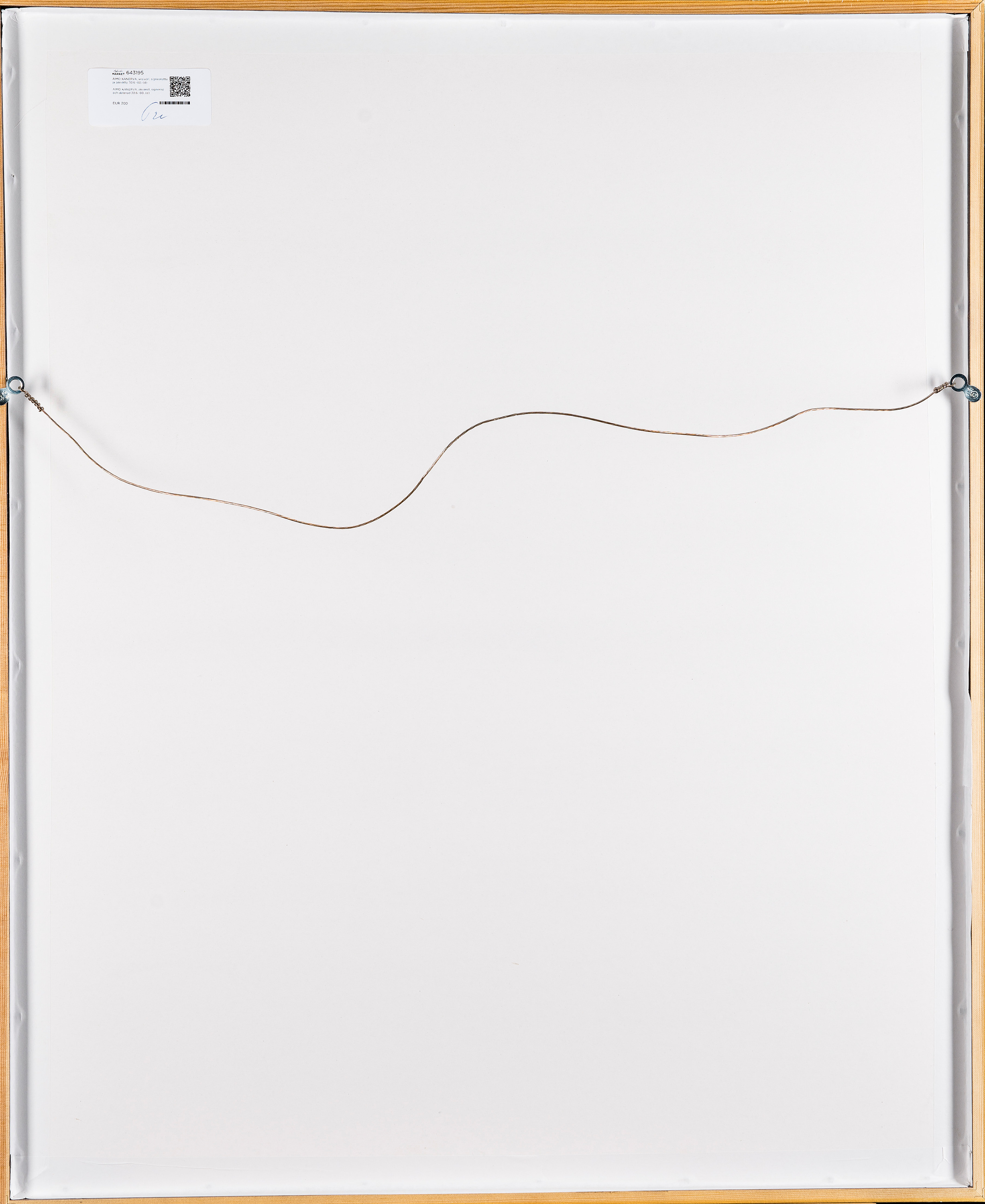 AIMO KANERVA, akvarell, signerad och daterad 30.6 -80. - Bukowskis