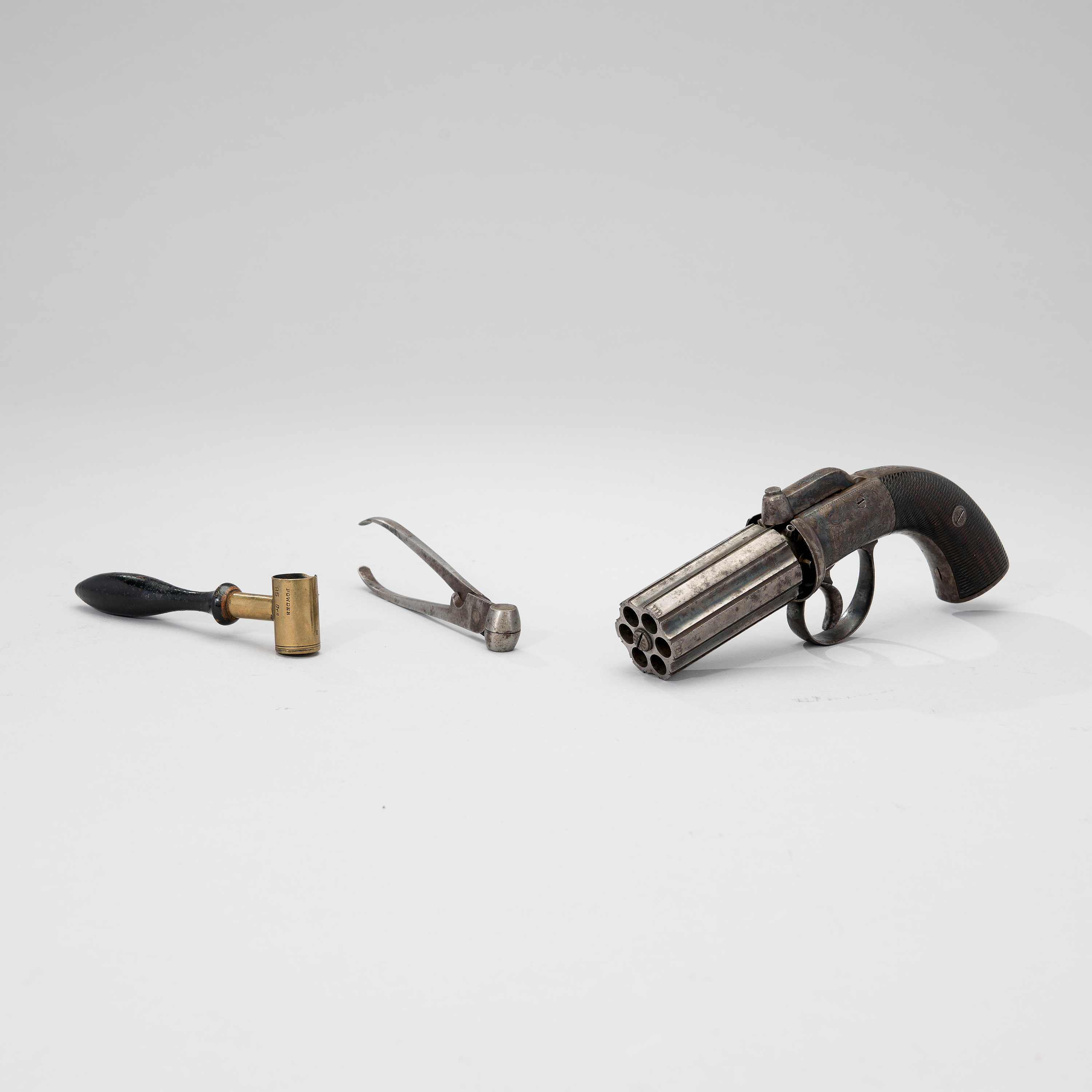 PEPPER-BOX REVOLVER, 6-pipig, Redfern & Bourne, 1830-40. - Bukowskis