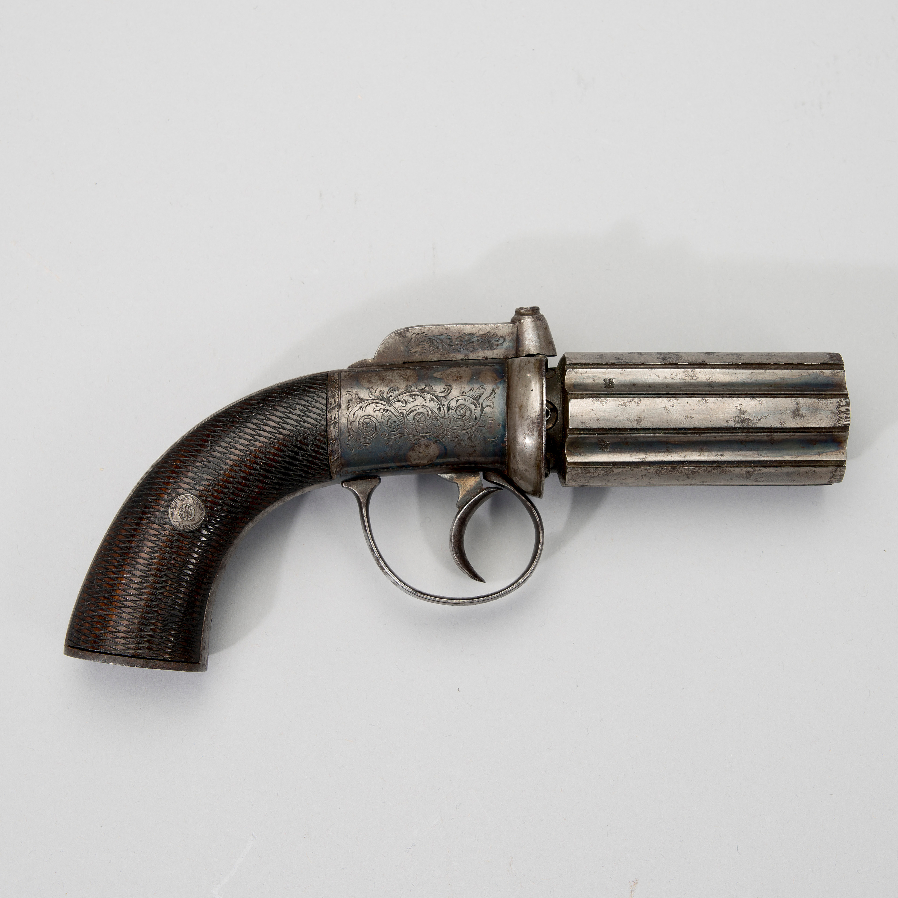 PEPPER-BOX REVOLVER, 6-pipig, Redfern & Bourne, 1830-40. - Bukowskis