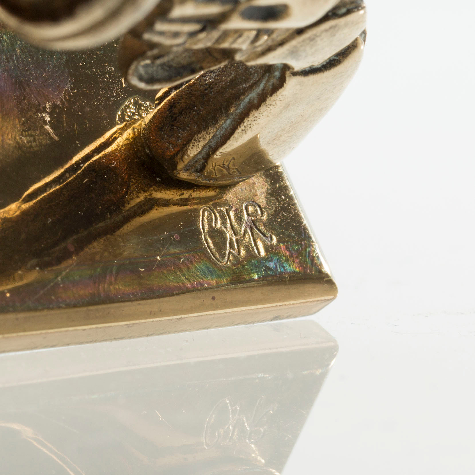 CARL FREDRIK REUTERSWÄRD, skulptur, "Non violence", monogramsignerad ...