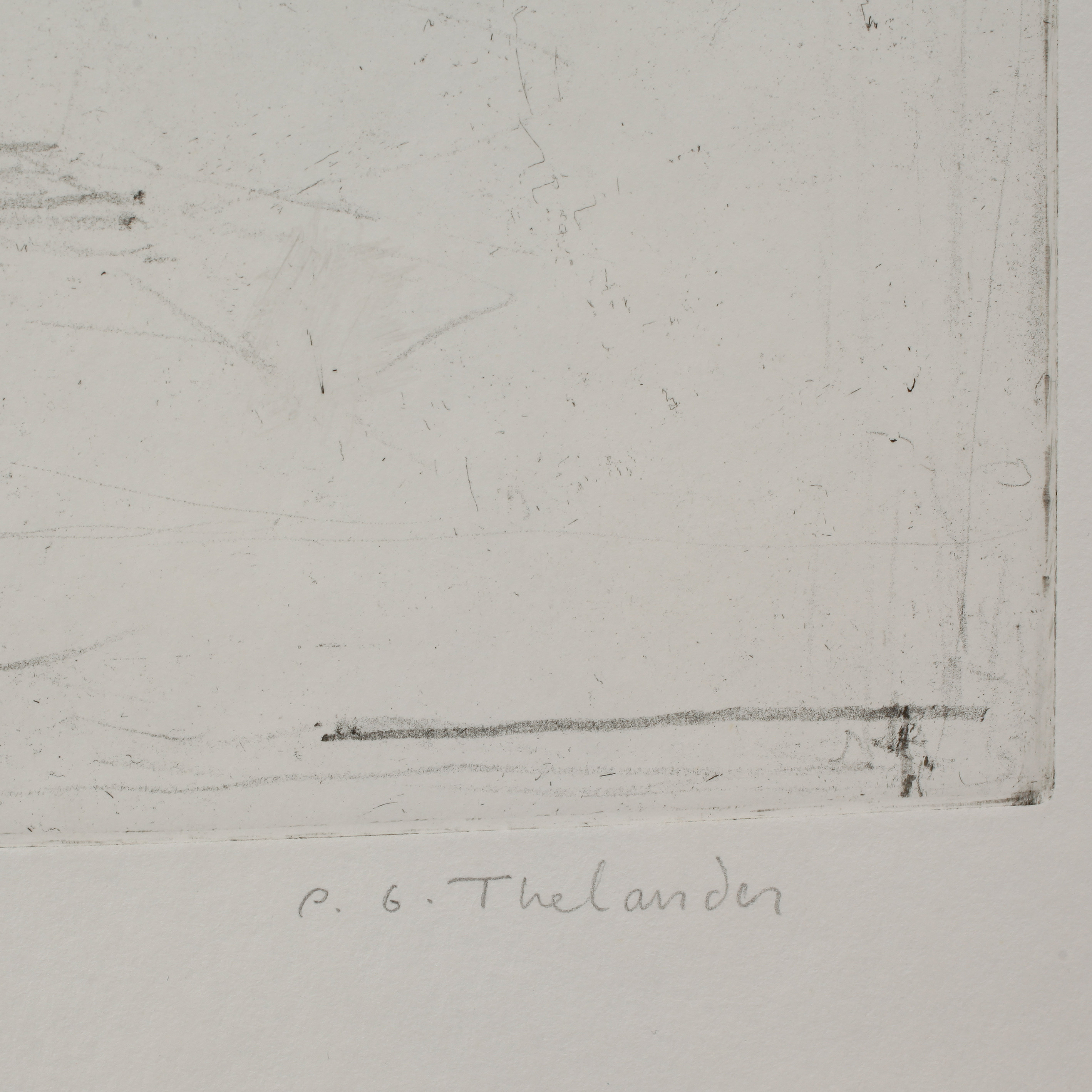 PÄR GUNNAR THELANDER, etsning, signerad och numrerad 25/27. - Bukowskis