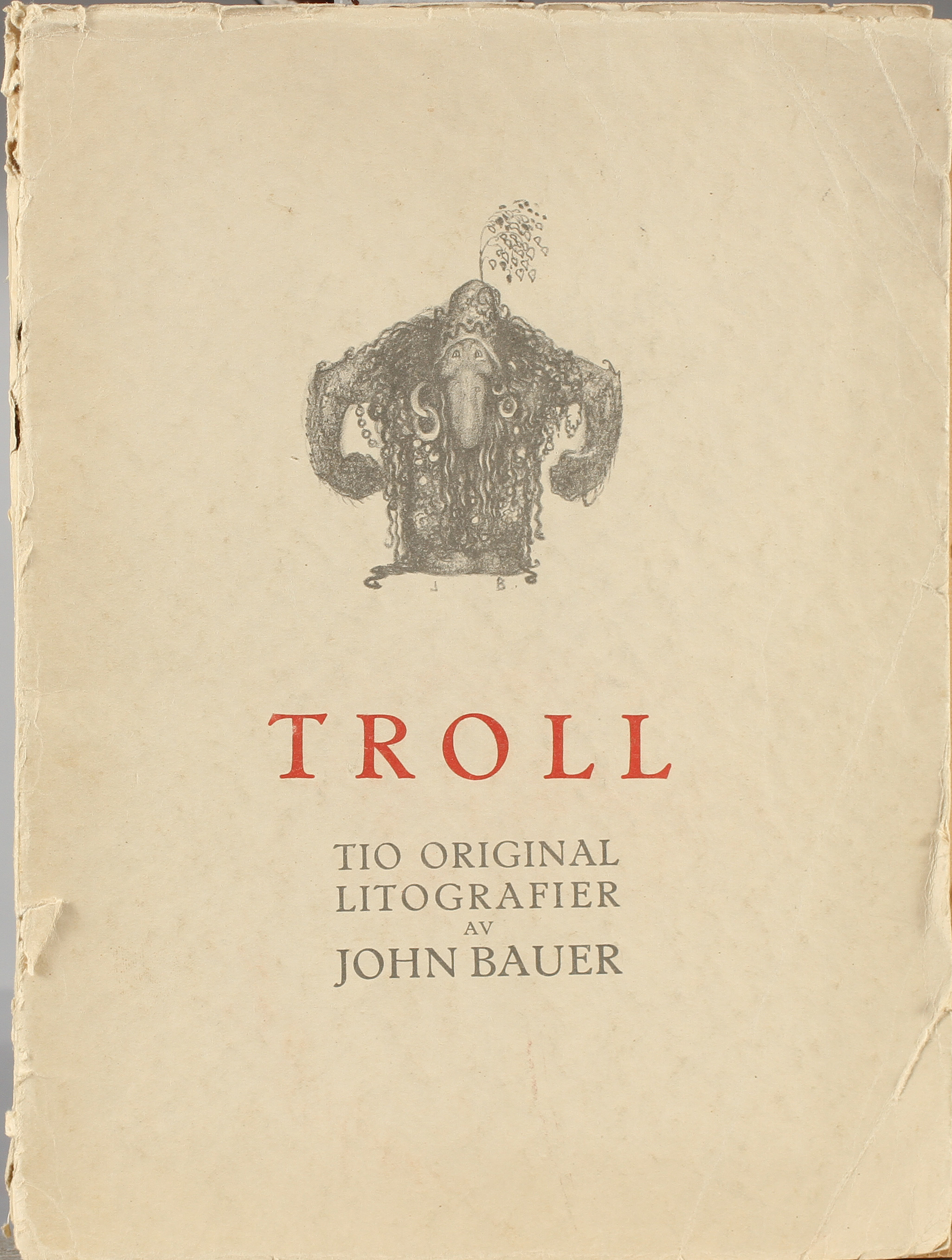 JOHN BAUER, Bok, "Troll, tio originallitografier av John Bauer", A ...