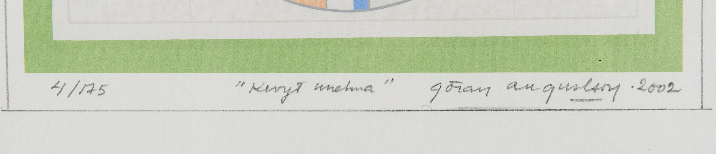 GÖRAN AUGUSTSON (FINLAND), - Bukowskis