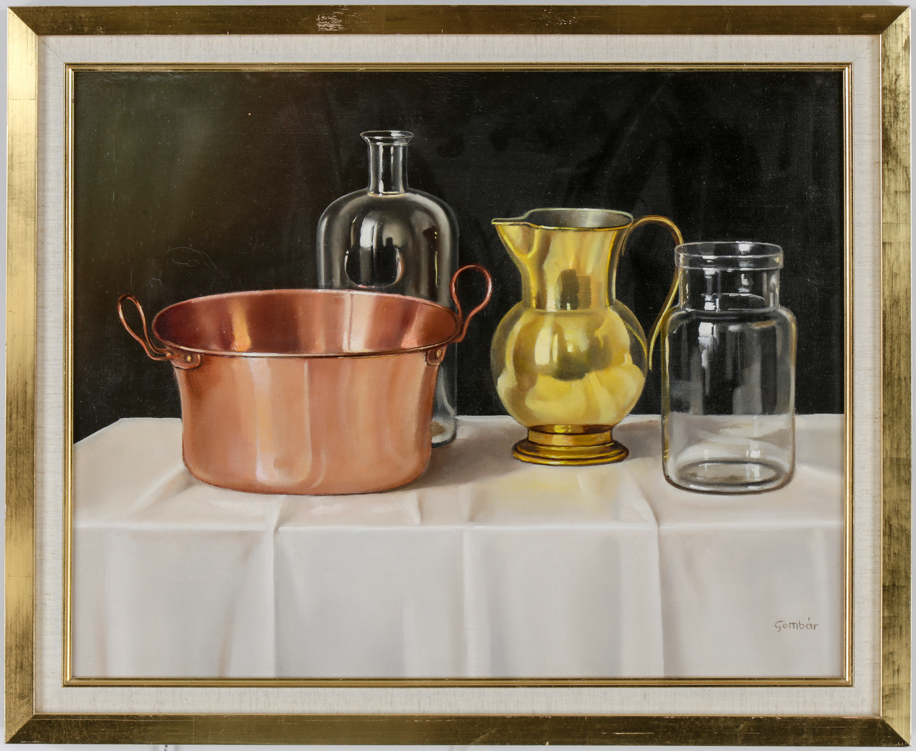 ANDRÁS GOMBÁR, olja på duk, signerad. - Bukowskis