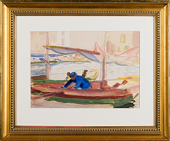 VERNER THOMÉ, akvarell, signerad. - Bukowskis