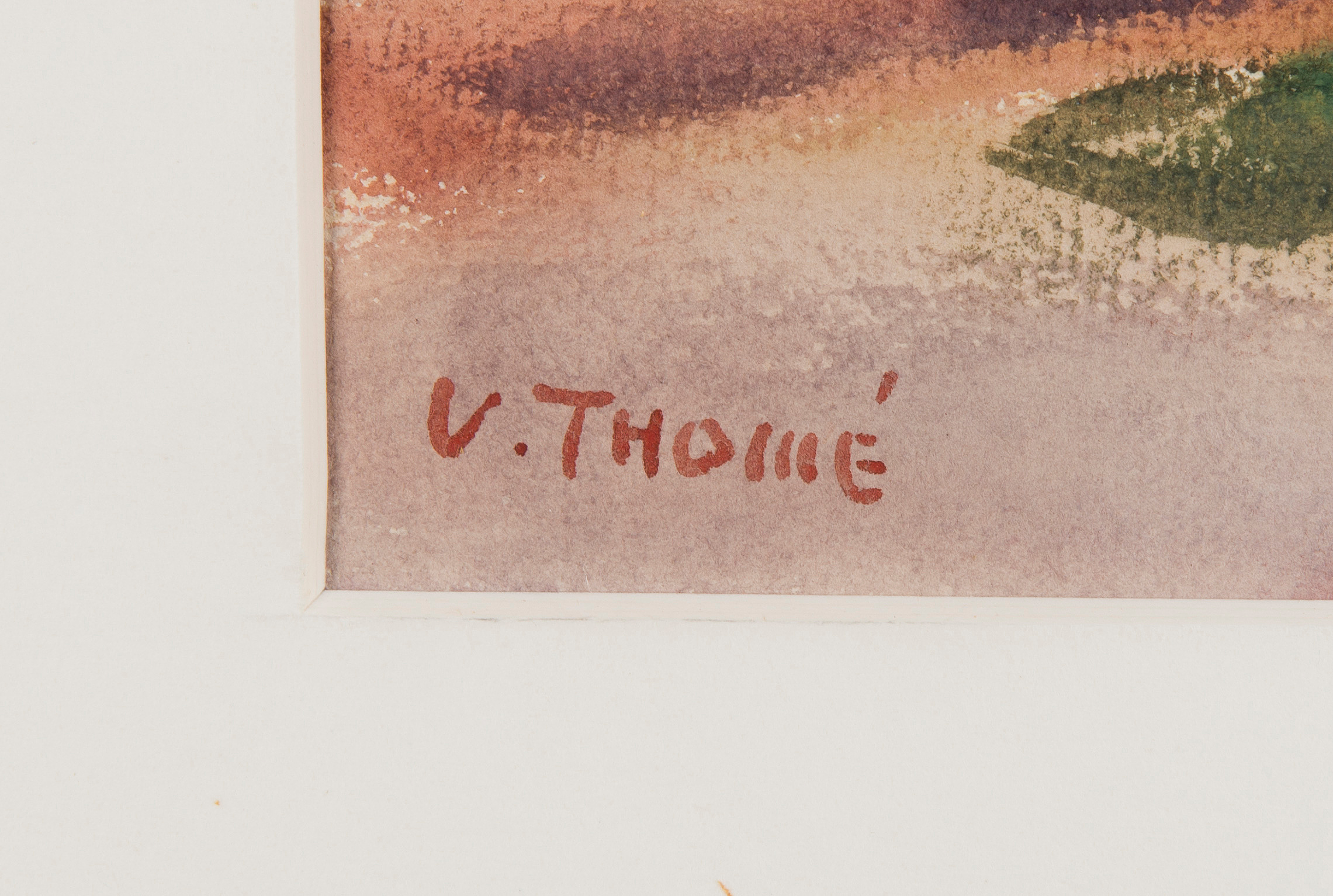 VERNER THOMÉ, akvarell, signerad. - Bukowskis