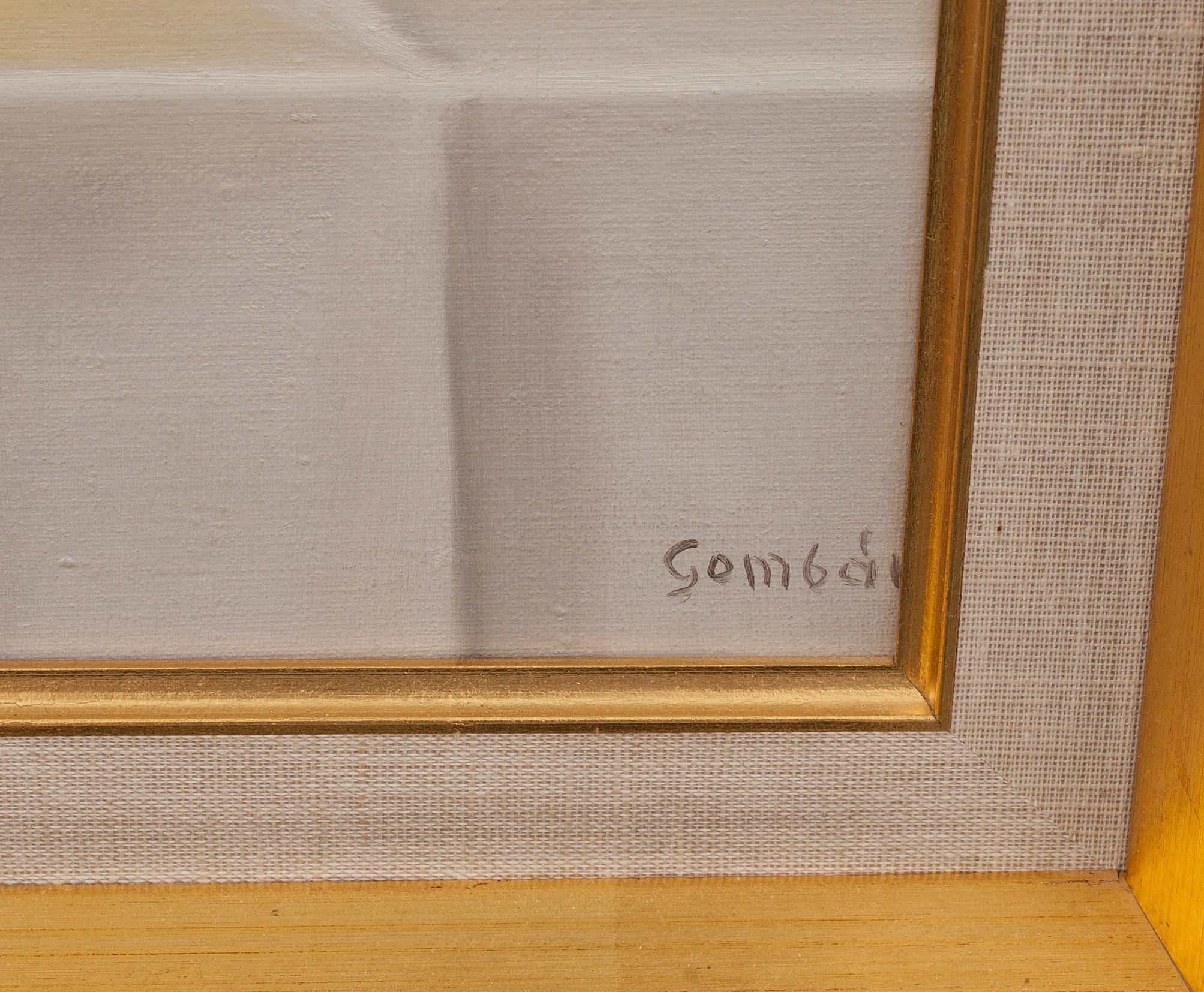 ANDRÁS GOMBÁR, olja på duk, signerad. - Bukowskis