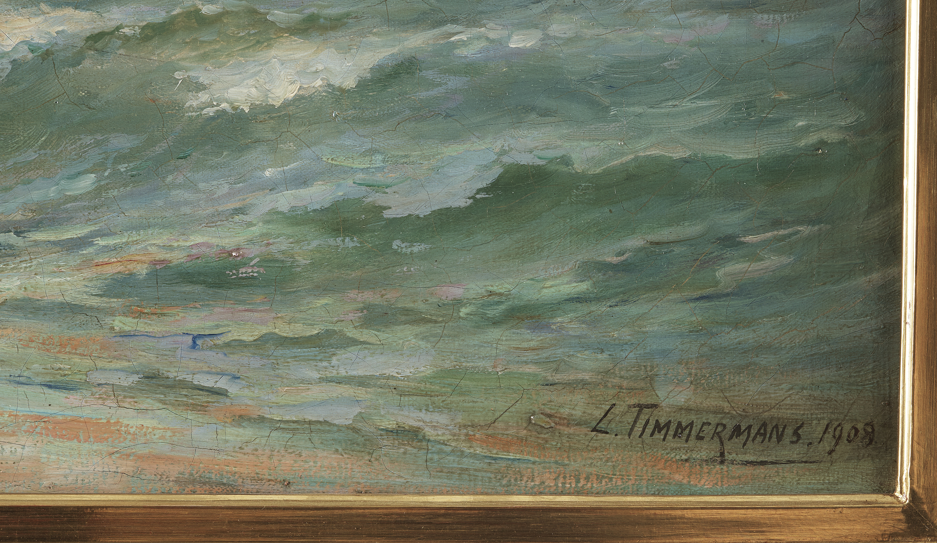 LOUIS TIMMERMANS, Olja på duk, signerad och daterad 1908. - Bukowskis