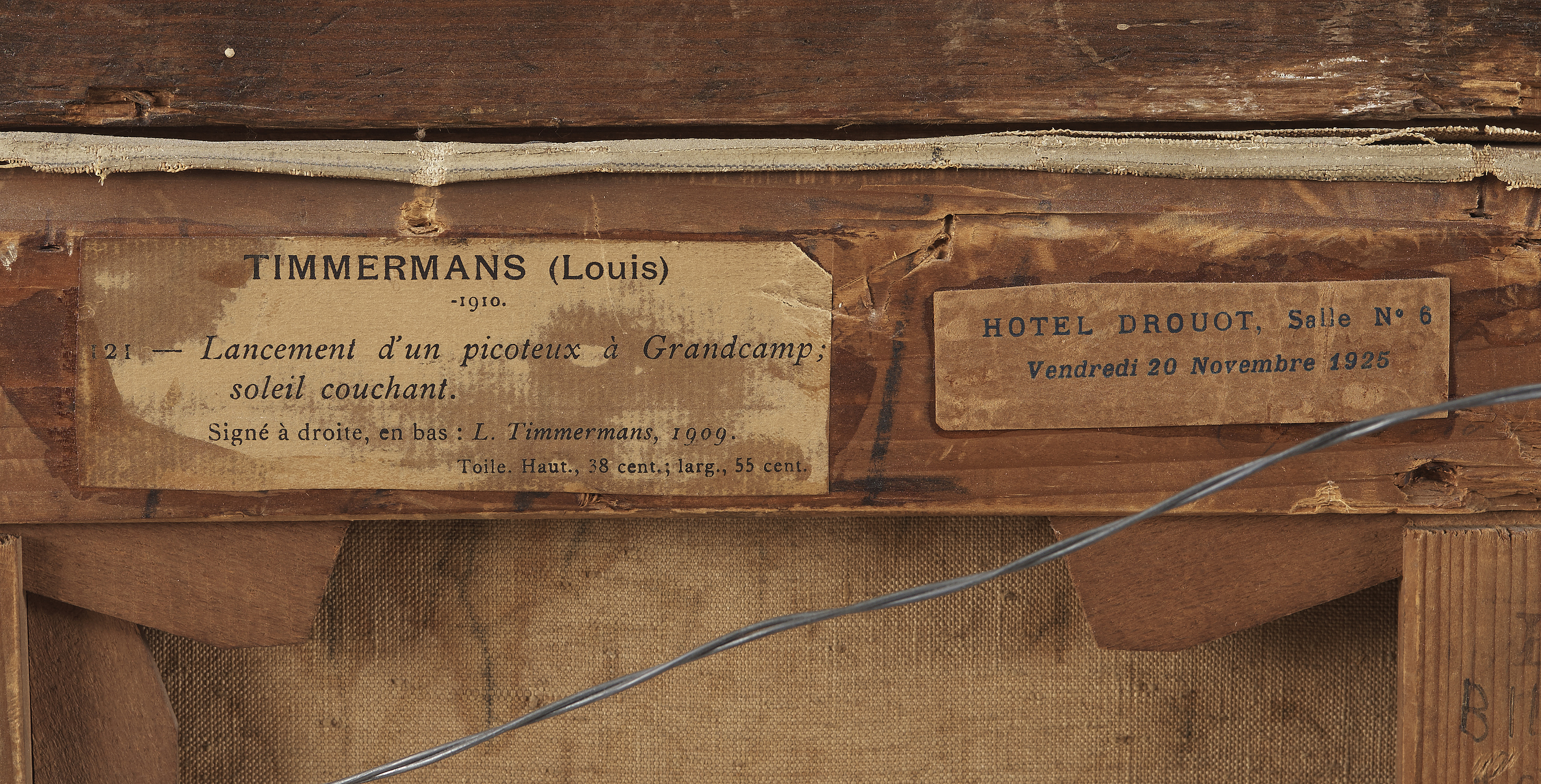 LOUIS TIMMERMANS, Oil on canvas, signed and dated 1909. - Bukowskis