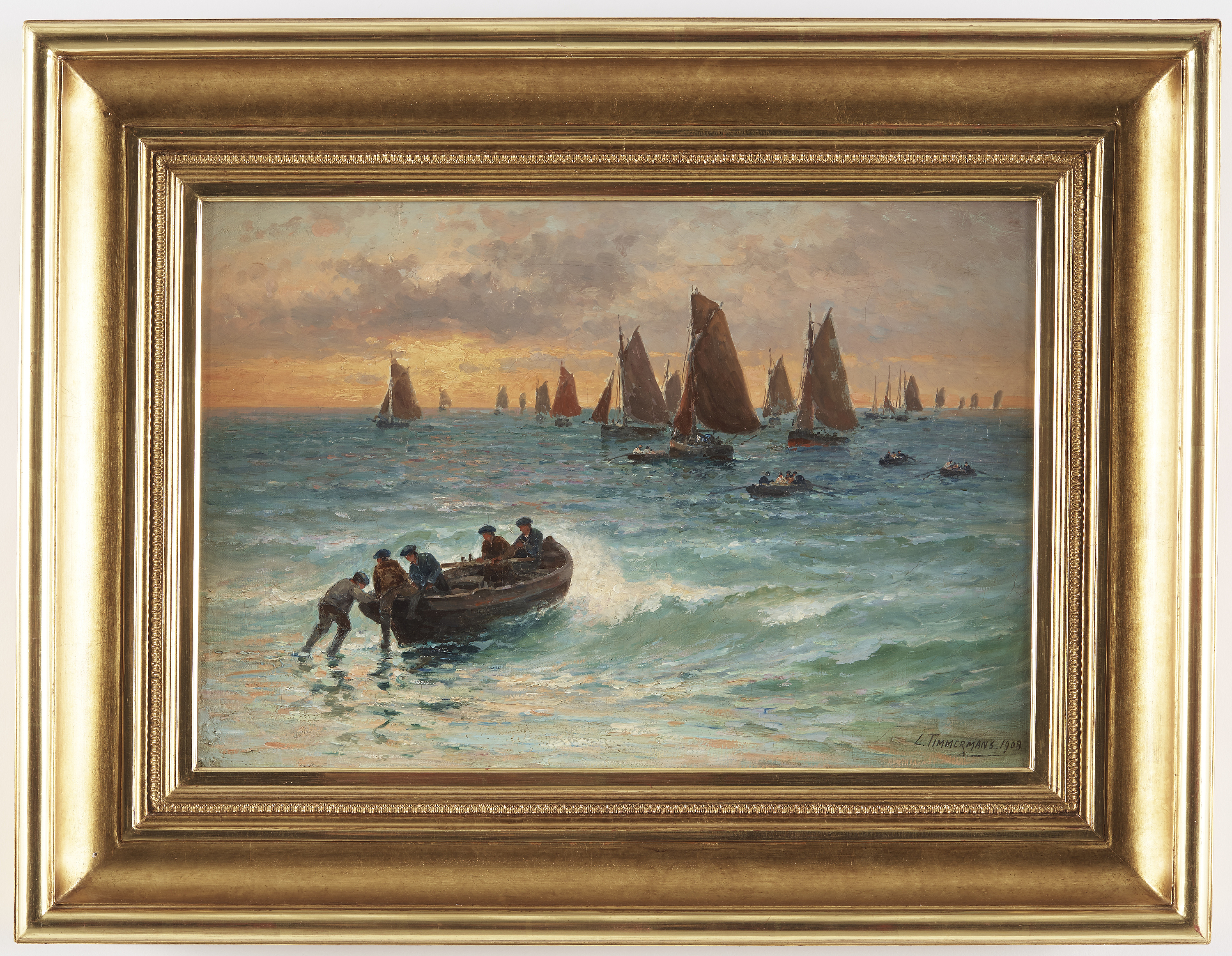 LOUIS TIMMERMANS, Oil on canvas, signed and dated 1909. - Bukowskis