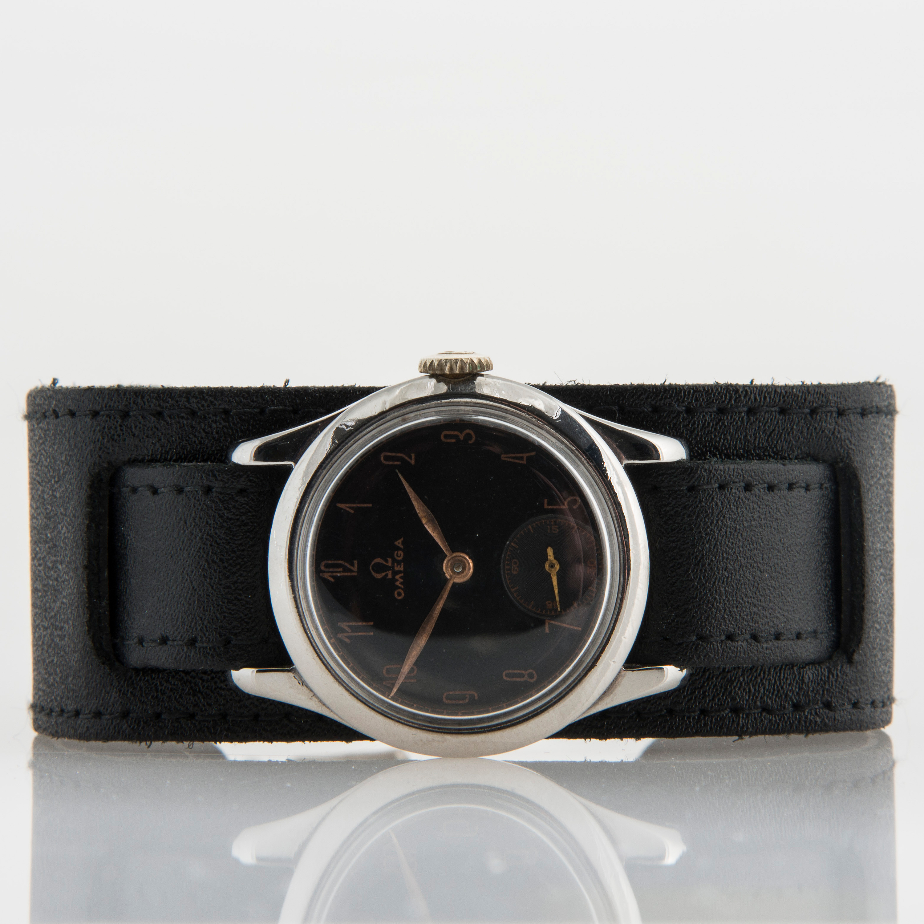 ARMBANDSUR, herr, Omega Officer, stål. 1940-tal. - Bukowskis