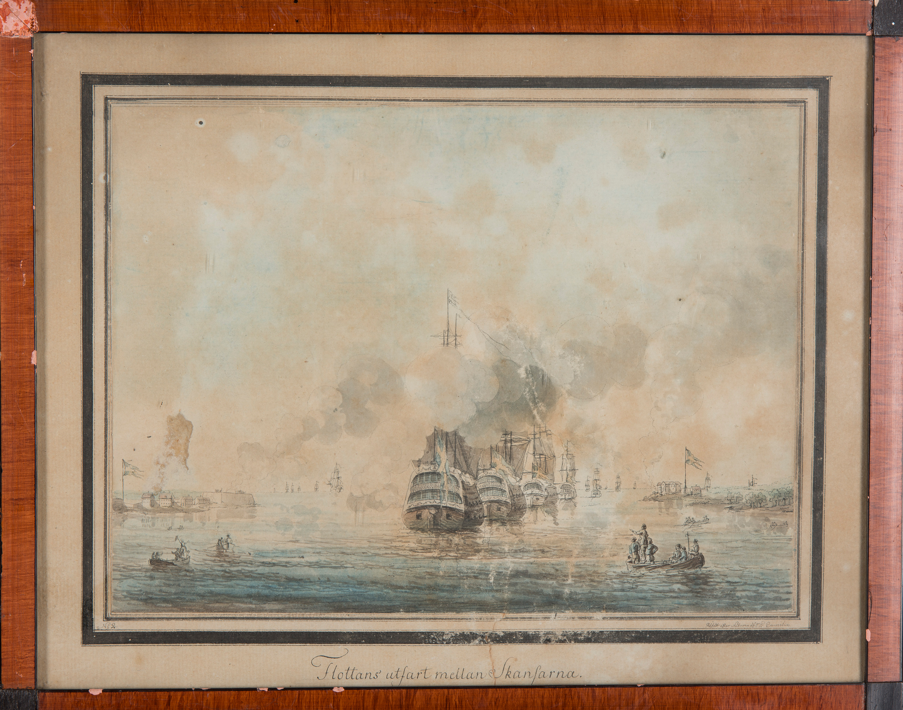 JOHAN PETER CUMELIN, teckning och kopparstick, ca 1789-90. - Bukowskis