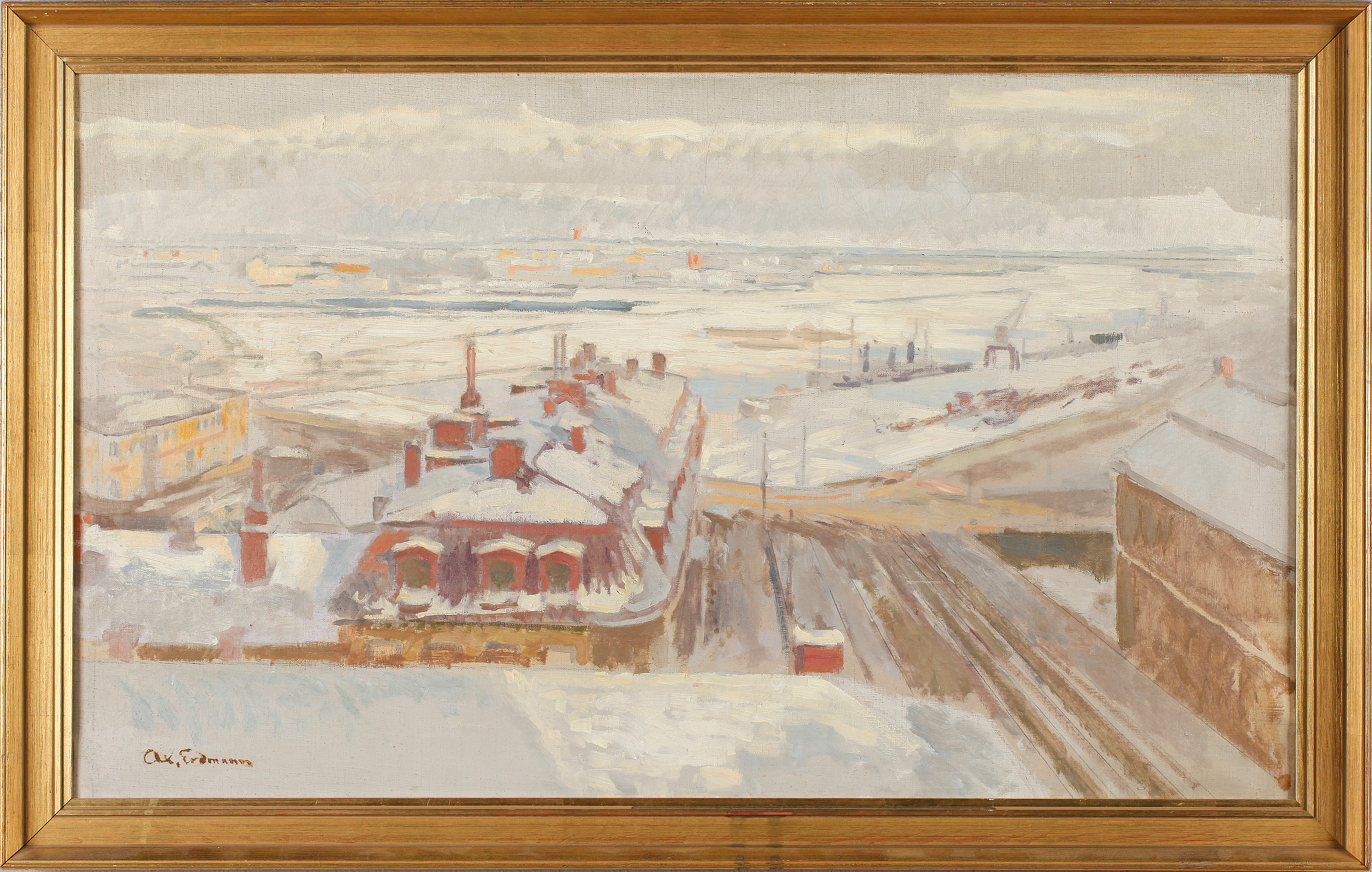 AXEL ERDMANN, olja på duk, signerad. - Bukowskis