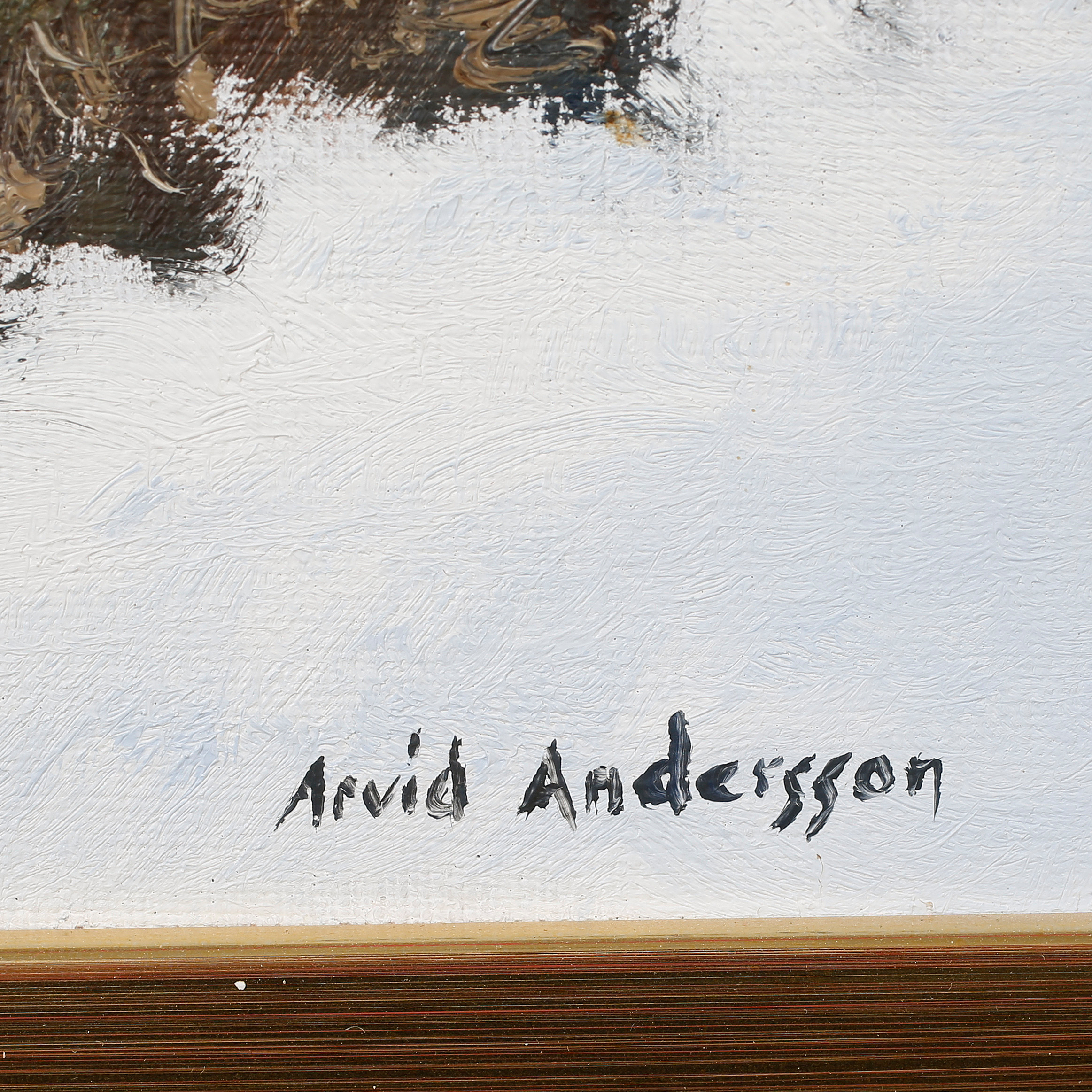 ARVID ANDERSSON, olja på duk, signerad. - Bukowskis