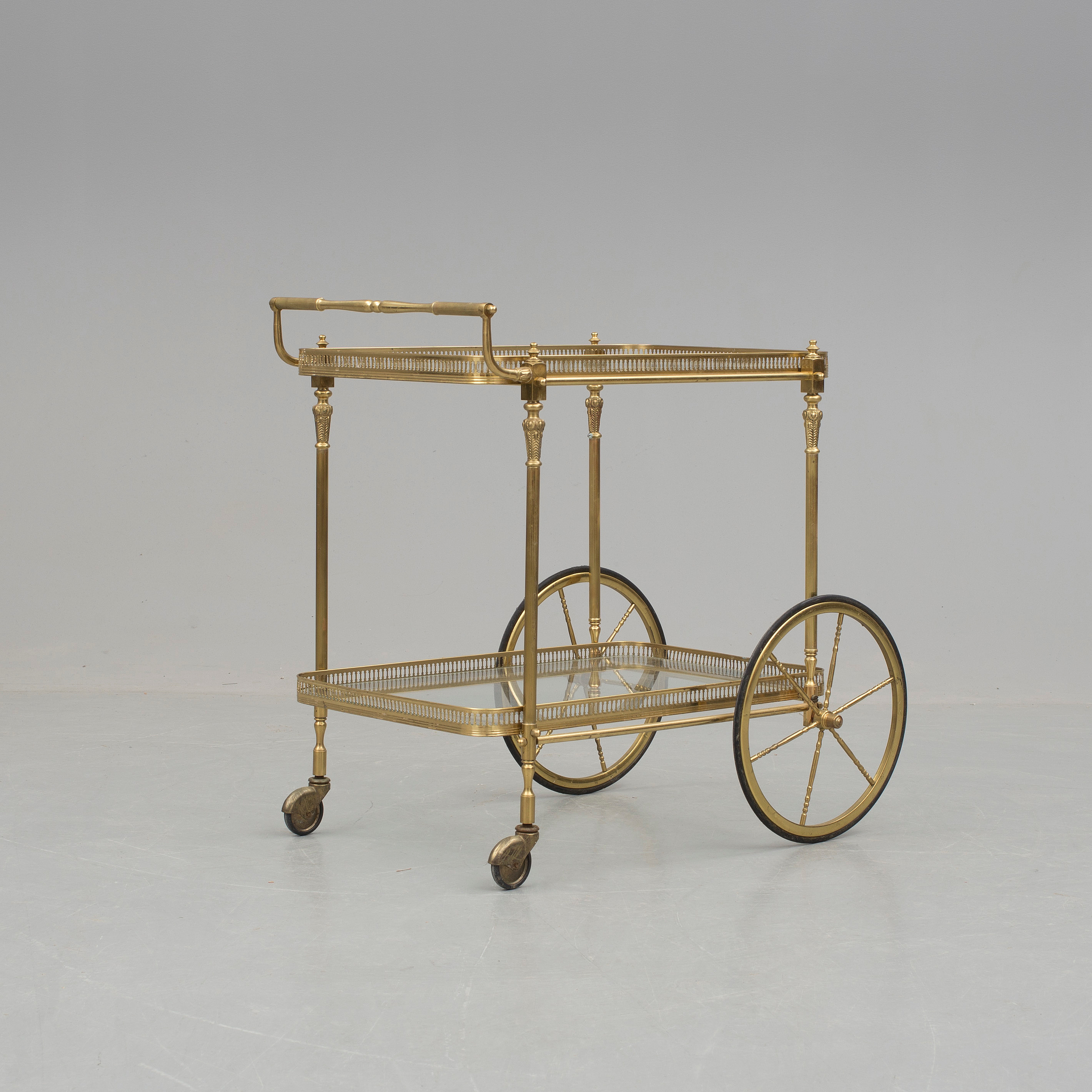 SERVERINGSVAGN, mässing, 1960/70-tal. - Bukowskis