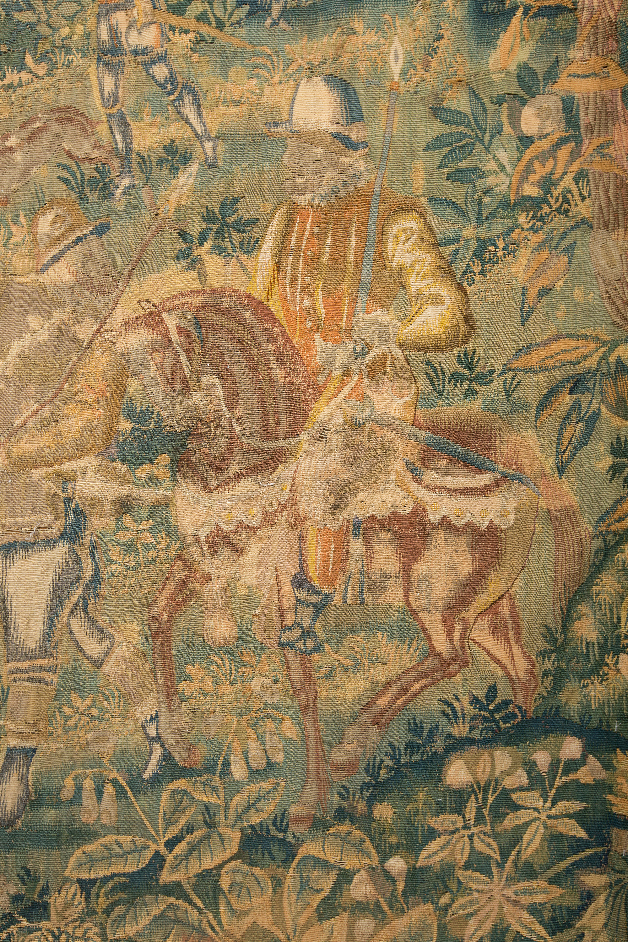 TAPESTRY, tapestry weave, probably Flanders, 17th century. Ca 217 x 271 ...