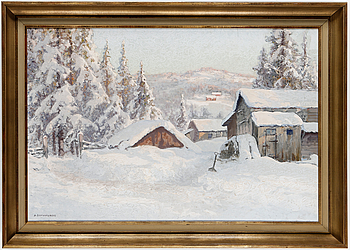 ANSHELM SCHULTZBERG, olja på duk, signerad. - Bukowskis