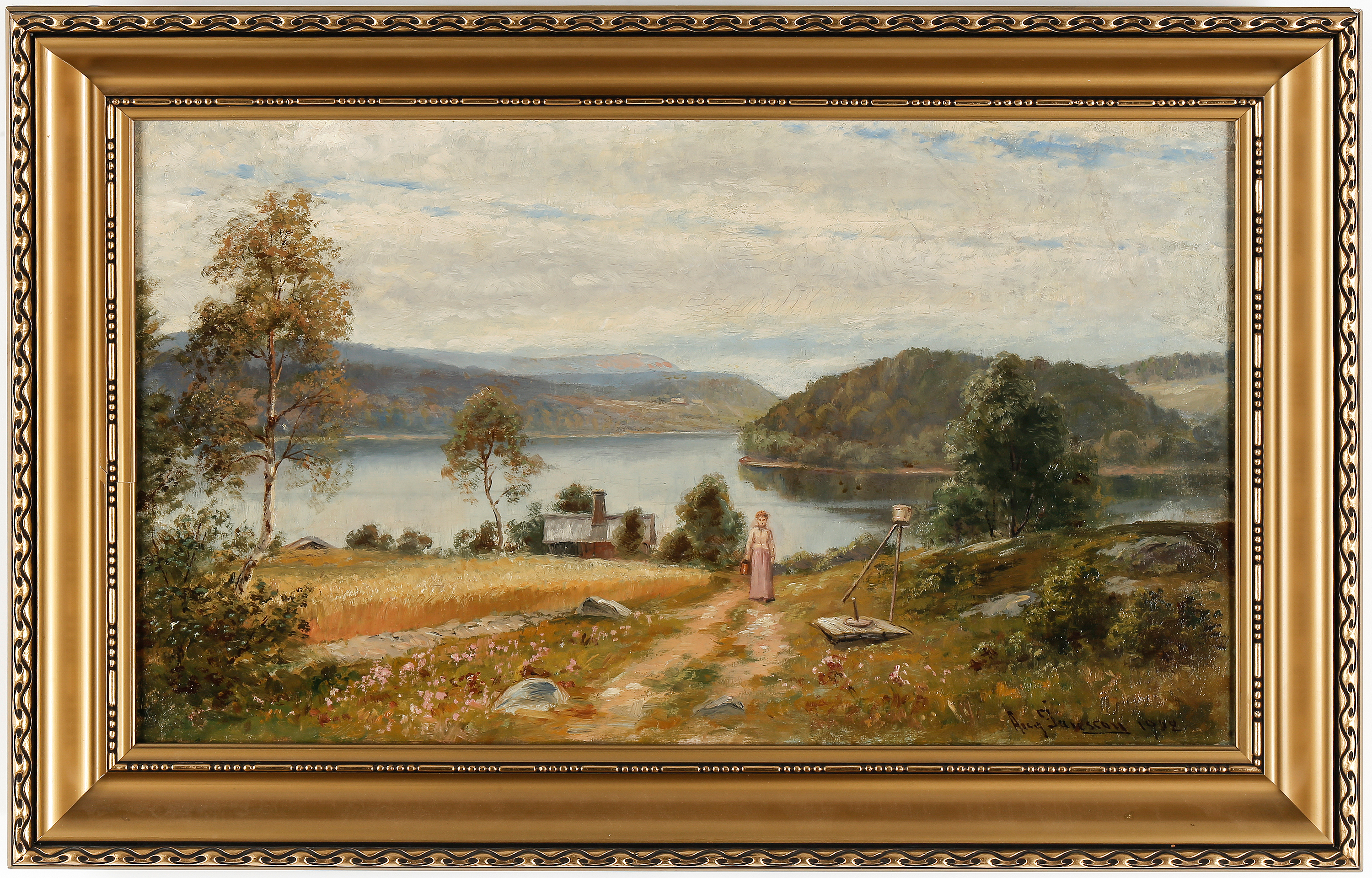 AUGUST JANSSON, olja på duk, signerad och daterad 1902. - Bukowskis