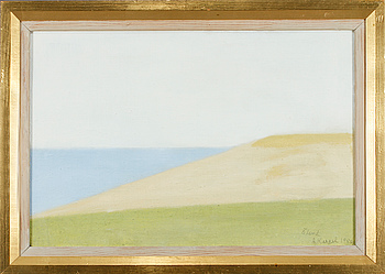 AXEL KARGEL, olja på duk fäst på pannå, signerad och daterad Öland 1956 ...