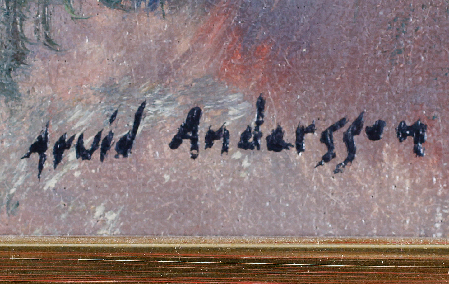 ARVID ANDERSSON, olja på duk, signerad. - Bukowskis