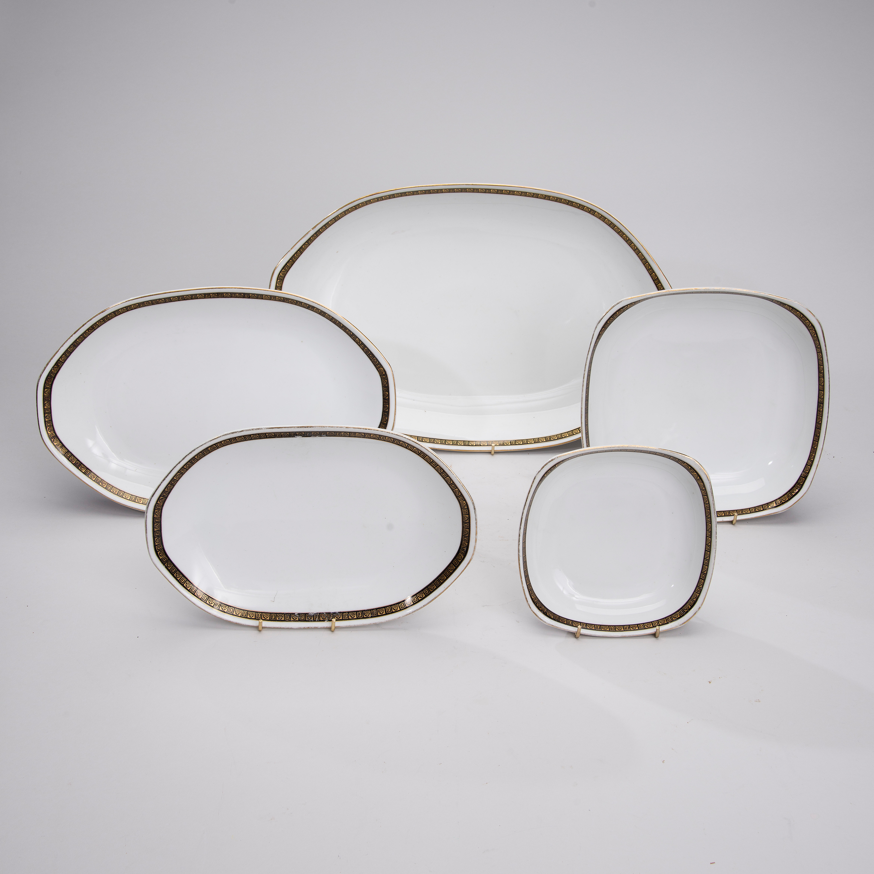 MATSERVIS, 73 delar, porslin, art déco, Felda Porzellan, Tyskland 1908 ...