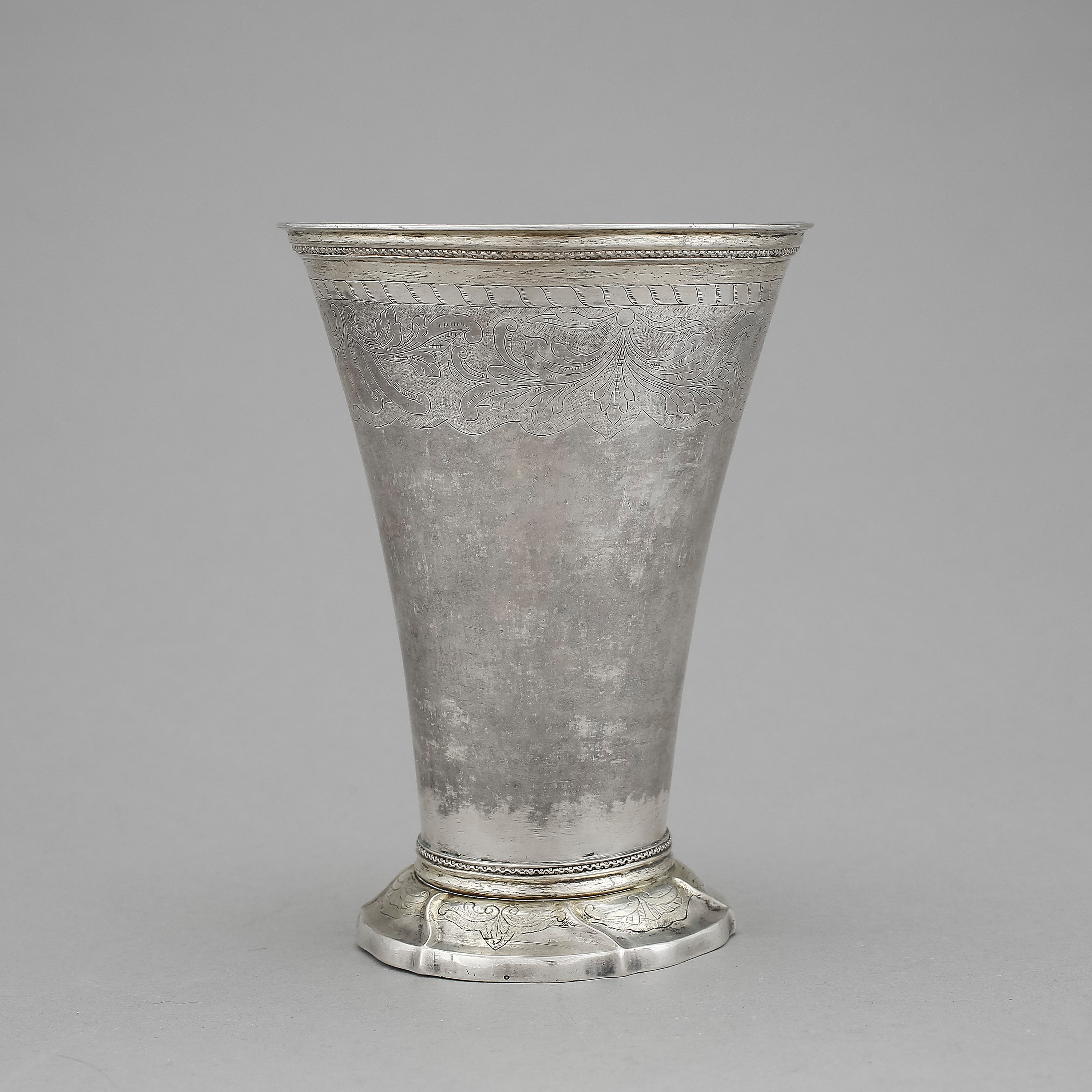 BÄGARE, silver, Johan Gadd, 1760-1775, vikt ca 275 gram. - Bukowskis