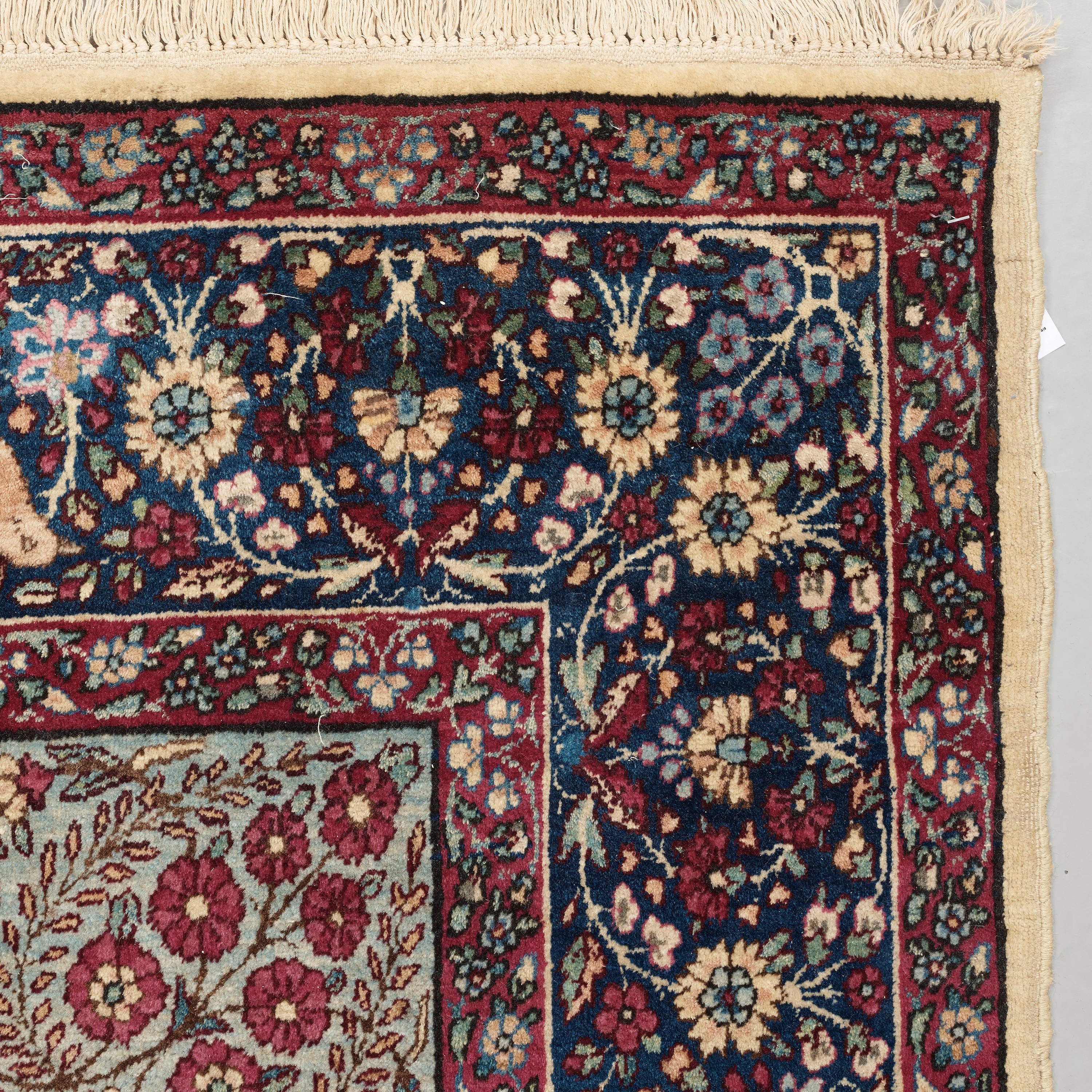 RUG. Semi-antique Kerman Figural. 225 x 141 cm. - Bukowskis