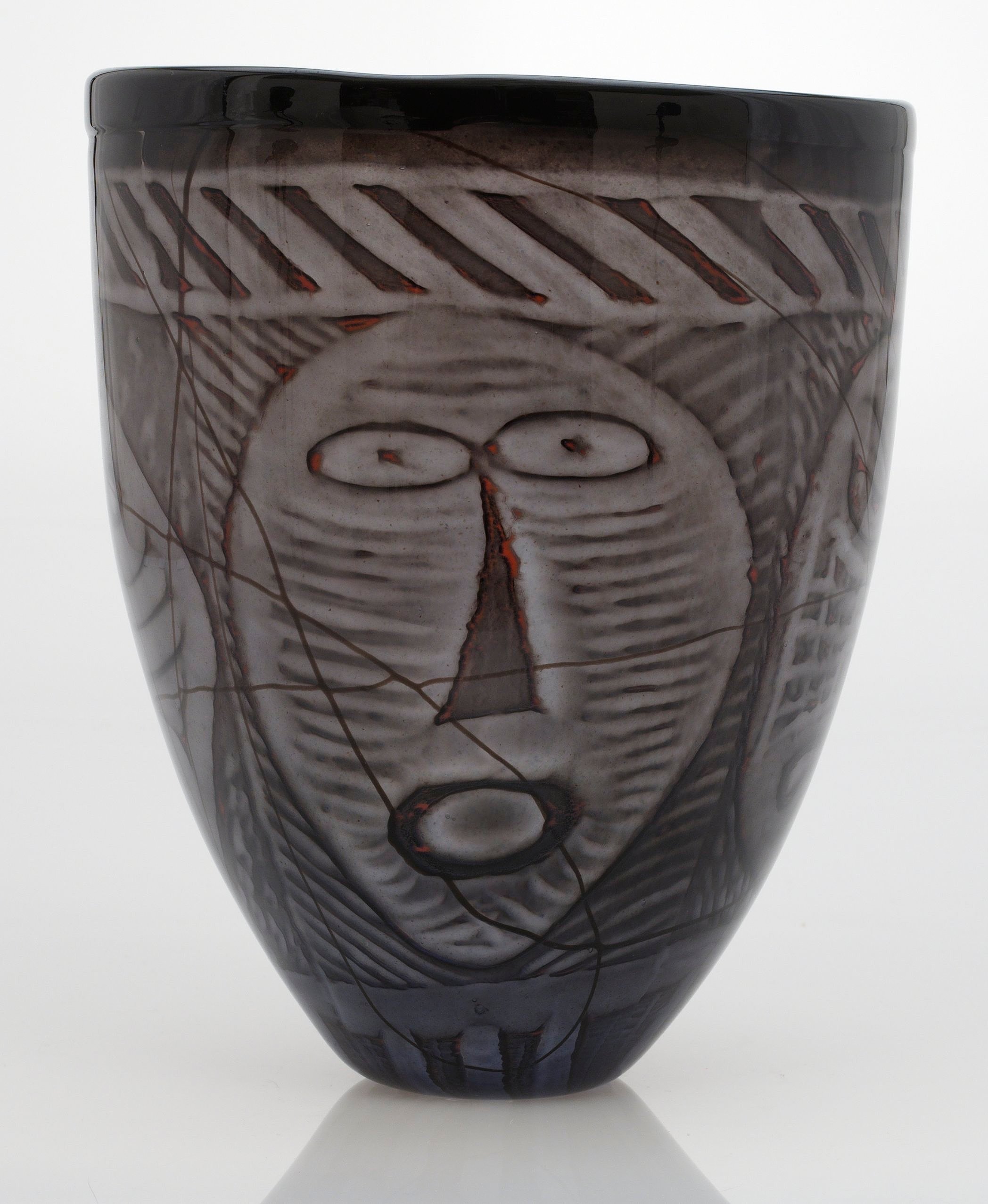 A Jan-Erik Ritzman glass vase, Transjö 1998. - Bukowskis