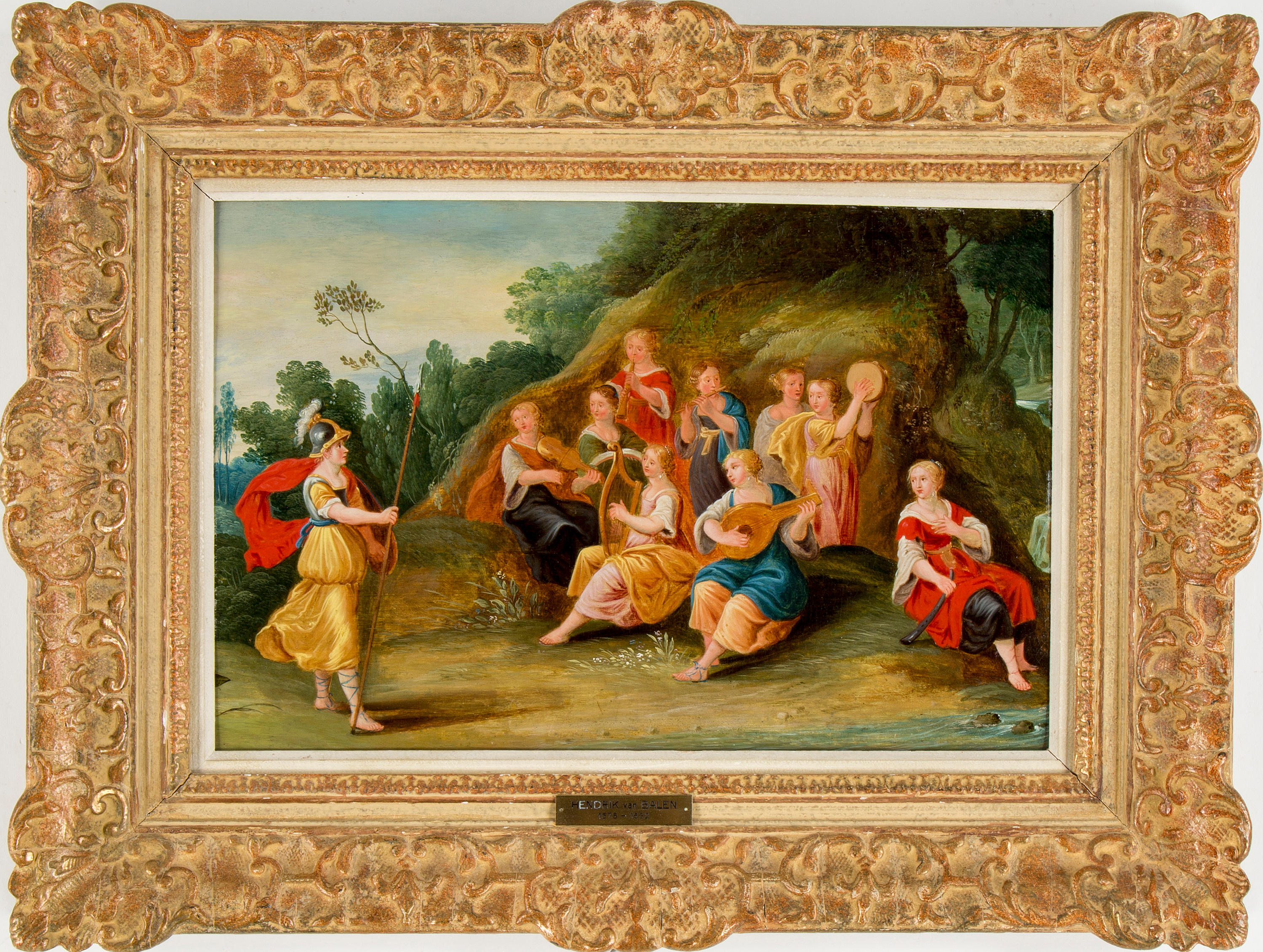 Hendrick van Balen Follower of, Athene Pallas and the Muses. - Bukowskis