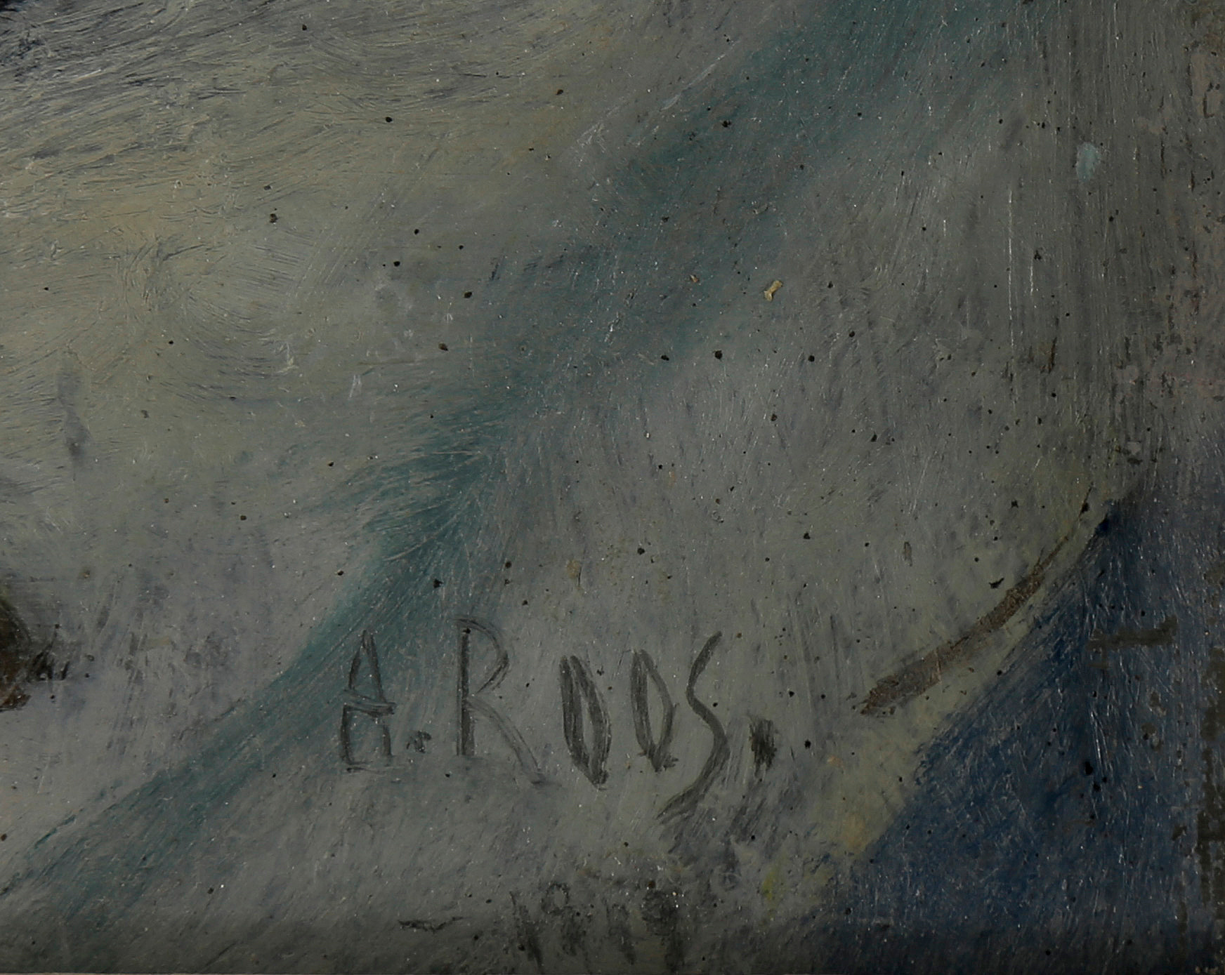ALEXANDER ROOS, olja på pannå, signerad samt daterad 1919. - Bukowskis