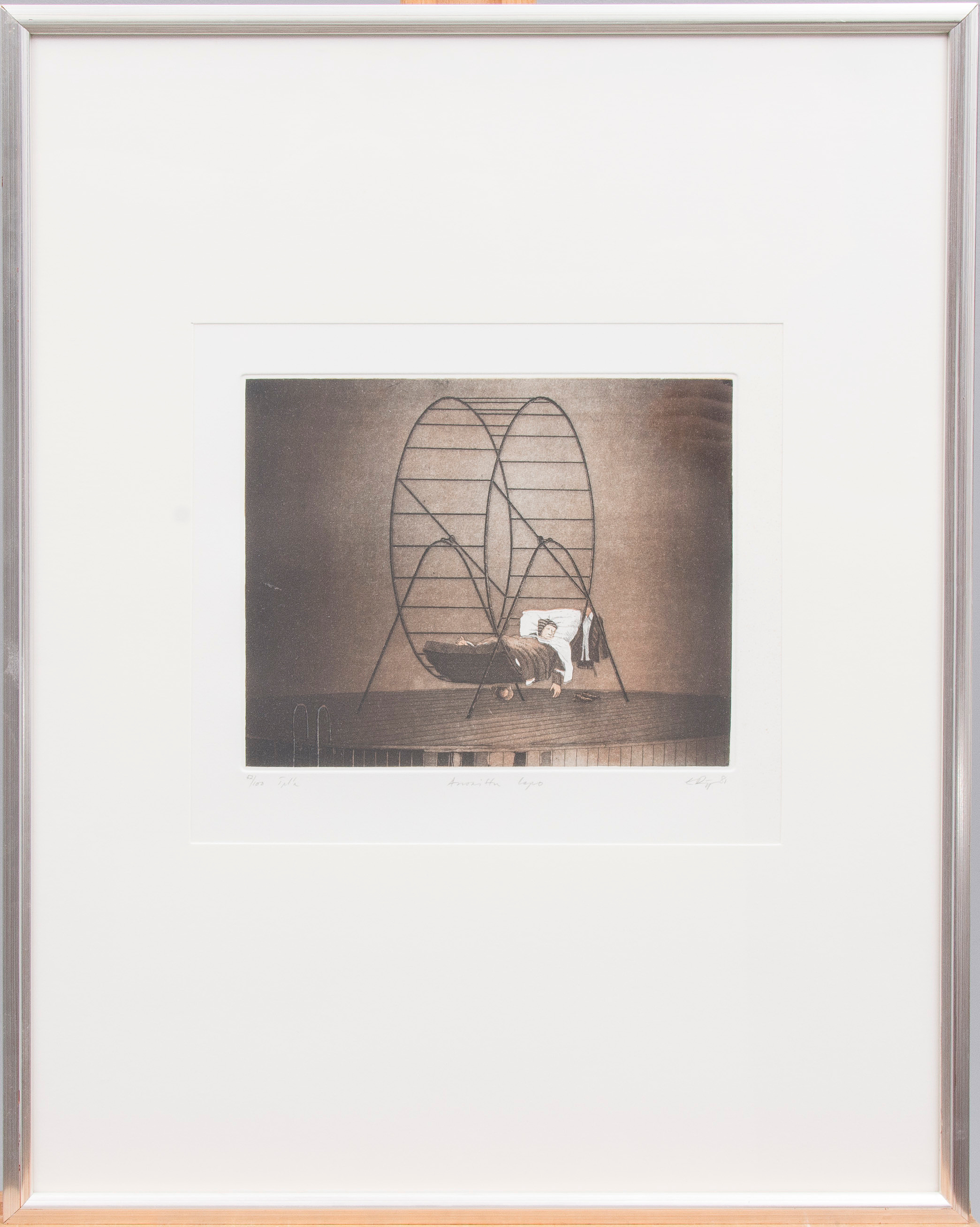 ESA RIIPPA, färgetsning, signerad och daterad -81, numrerad Tpl'a 52/ ...