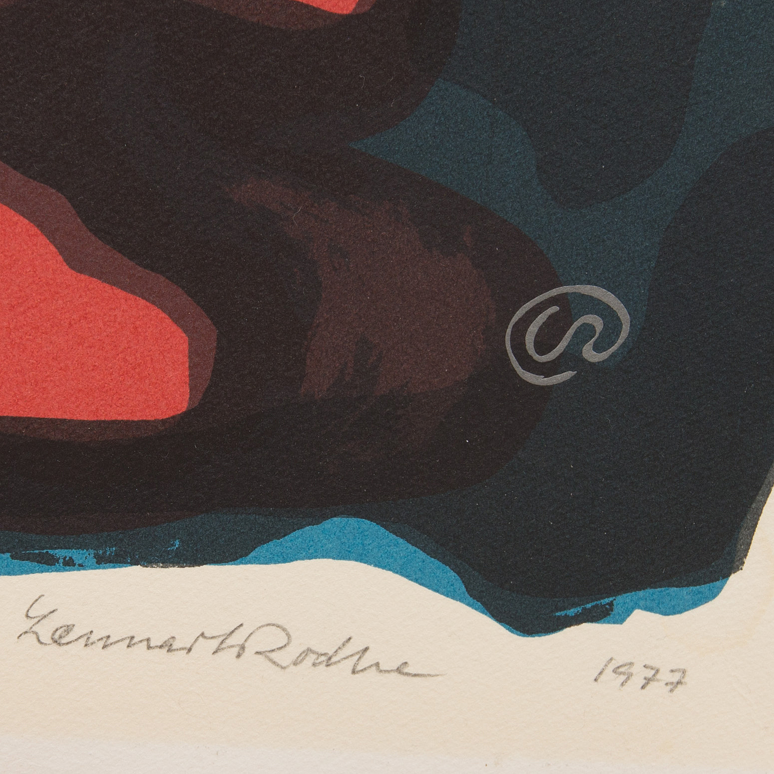 LENNART RODHE, färglitografi, signerad, numrerad 149/150 och daterad ...