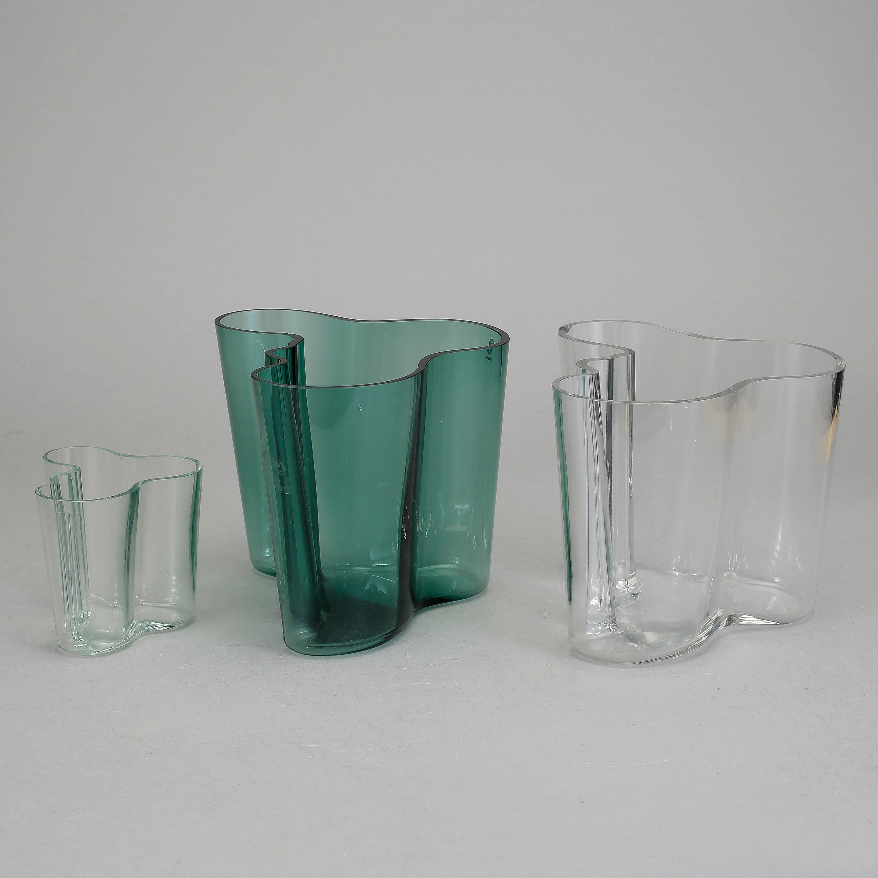 VASER 3 st & SKÅL, "Savoy", Alvar Aalto, Iittala. - Bukowskis