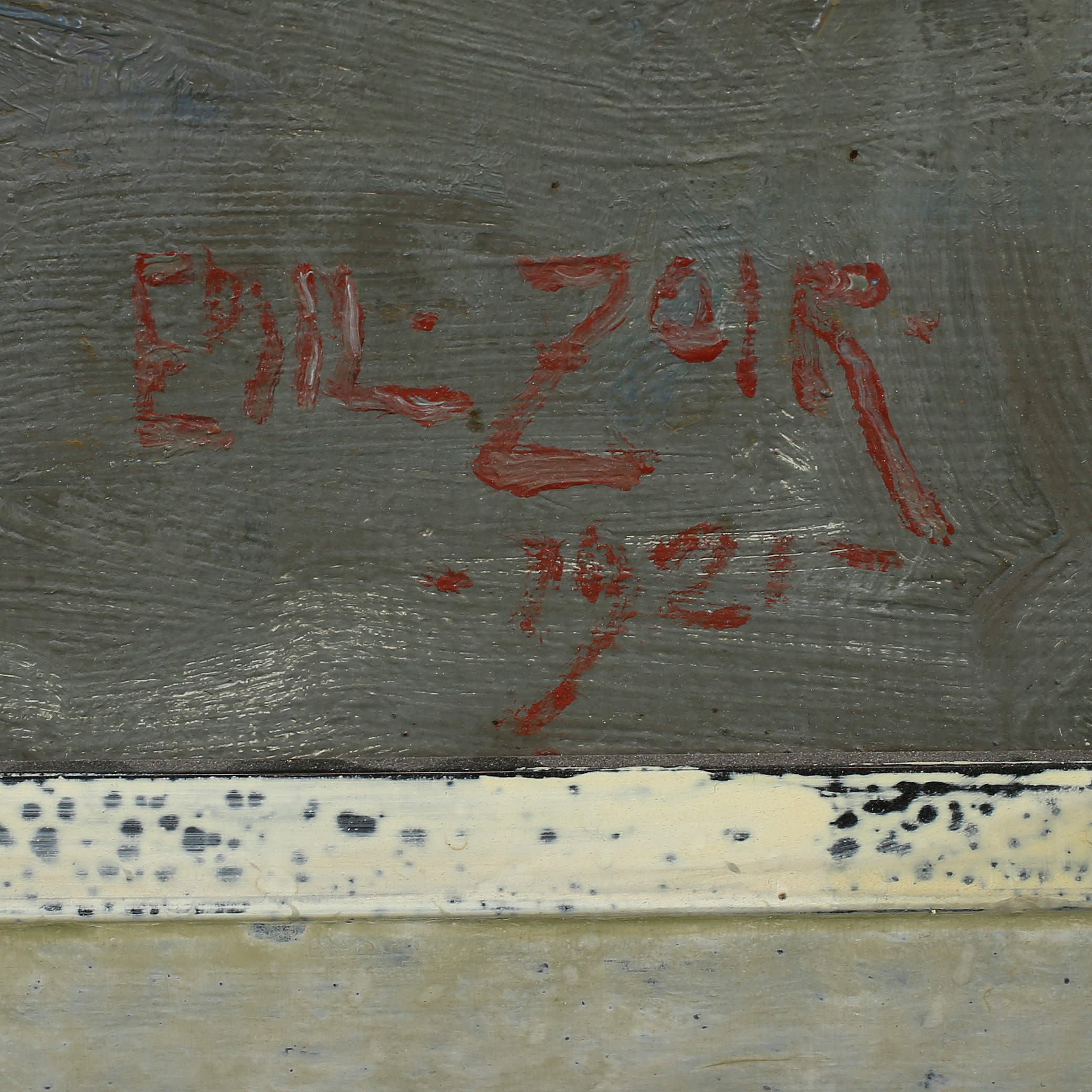 EMIL ZOIR, olja på duk, signerad och daterad 1921. - Bukowskis