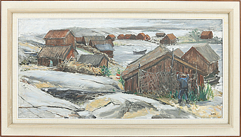 GUSTAF ADOLF FAHLE, olja på duk, signerad. - Bukowskis