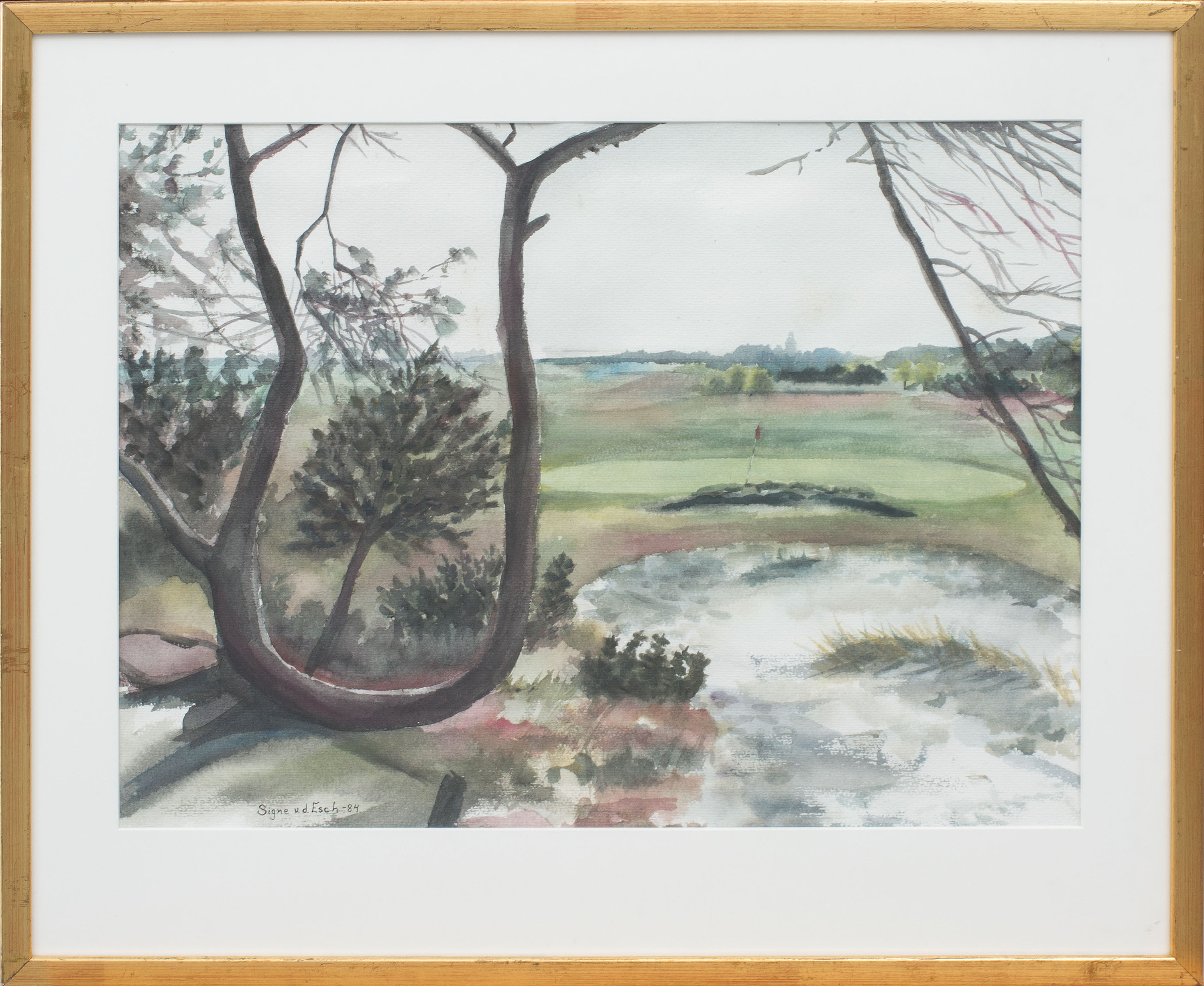 SIGNE VON DER ESCH, akvarell, signerad och daterad -84. - Bukowskis