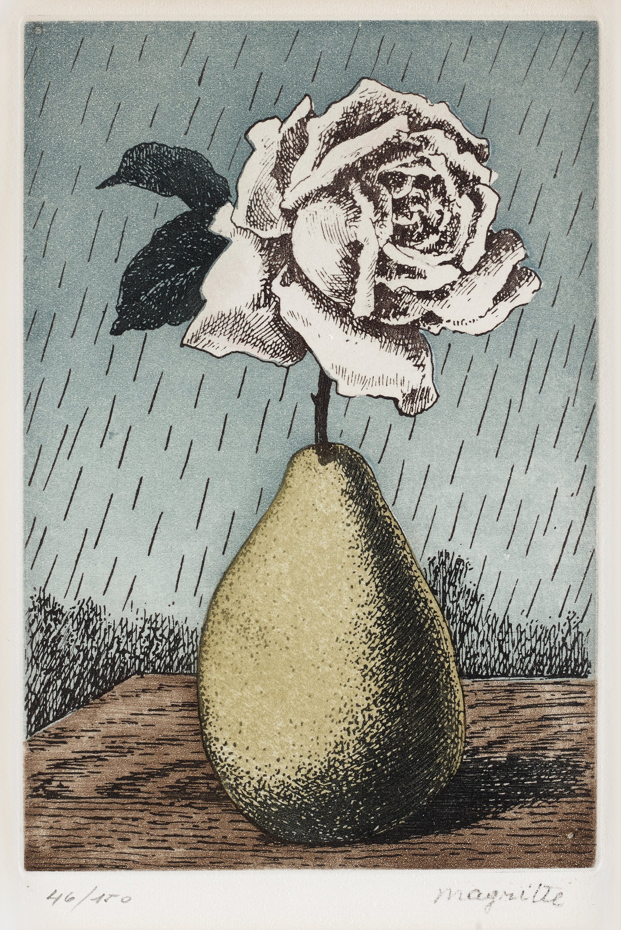 René Magritte (After), "Untitled (Pear and Rose)". - Bukowskis