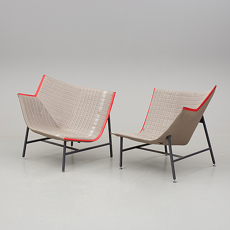 FÅTÖLJER, ett par, formgivna av Nipa Doshi och Jonathan Levien, Moroso ...