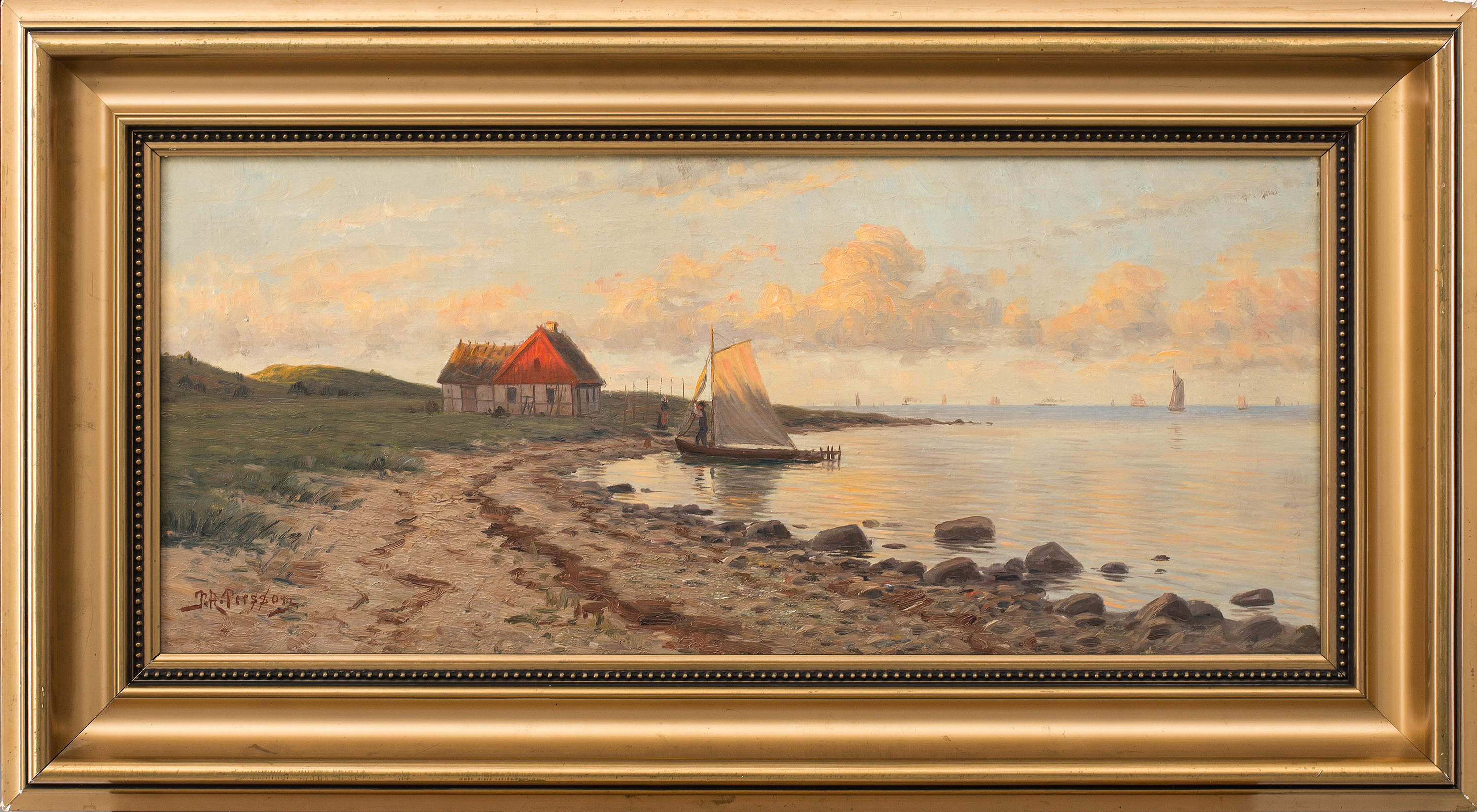 P A PERSSON, olja på duk, signerad. - Bukowskis