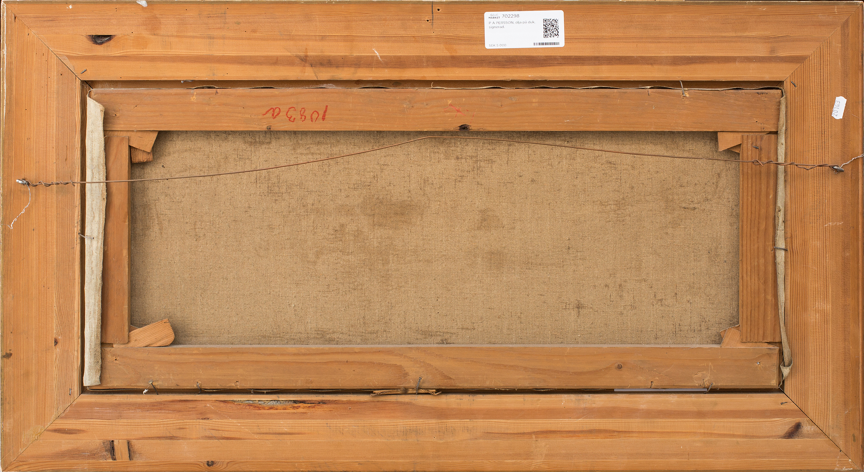 P A PERSSON, olja på duk, signerad. - Bukowskis