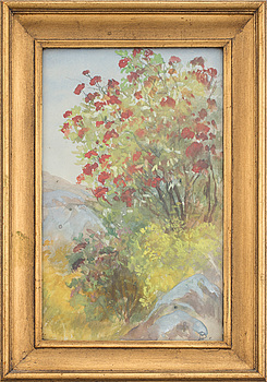 ANNA BILLING, akvarell, monogramsignerad. - Bukowskis