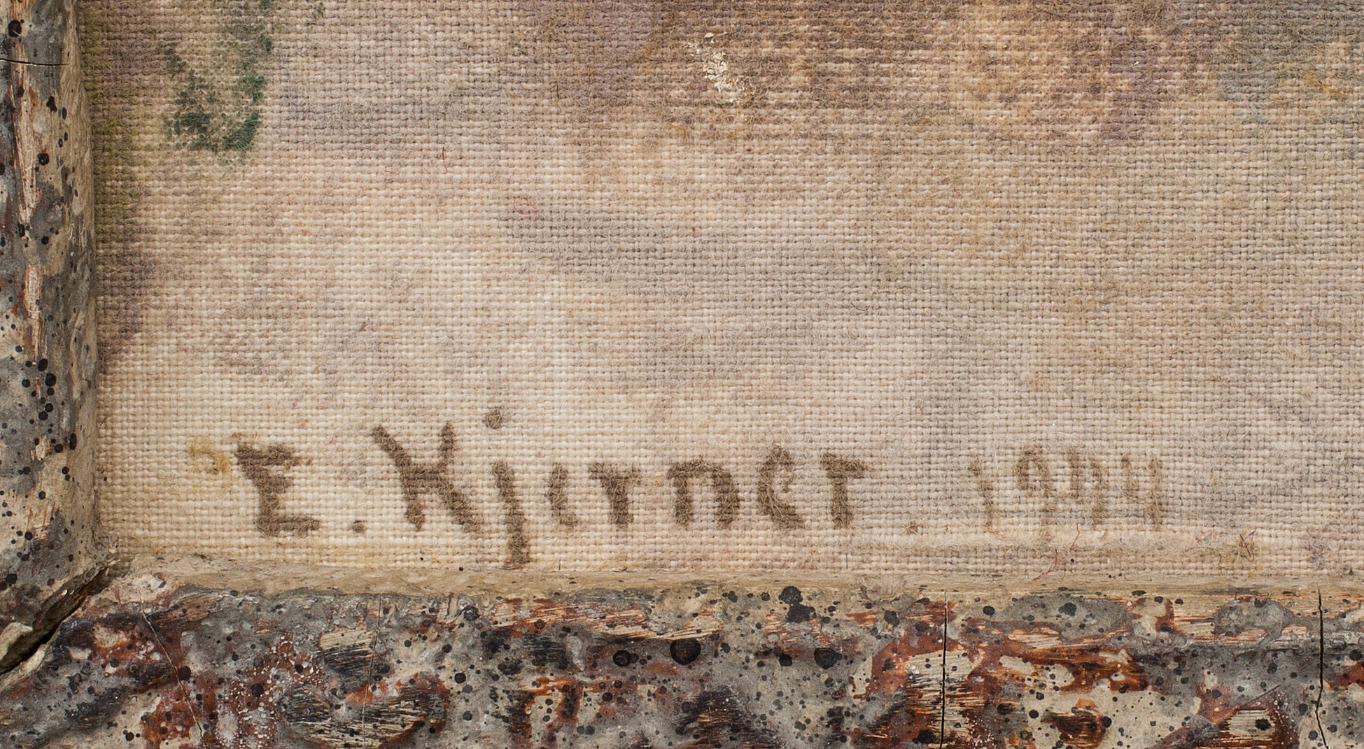 ESTHER KJERNER, olja på duk, signerad och daterad 1944. - Bukowskis