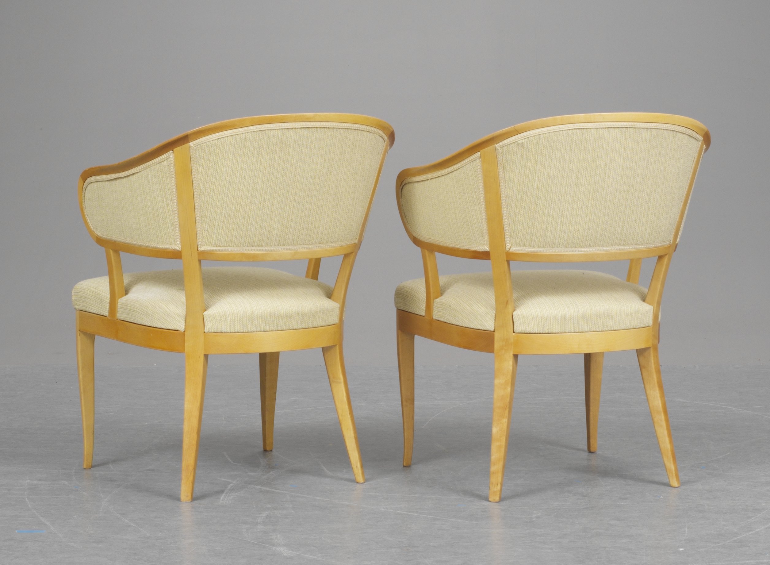 KARMSTOLAR, ett par, "Jonas Love", Carl Malmsten. - Bukowskis