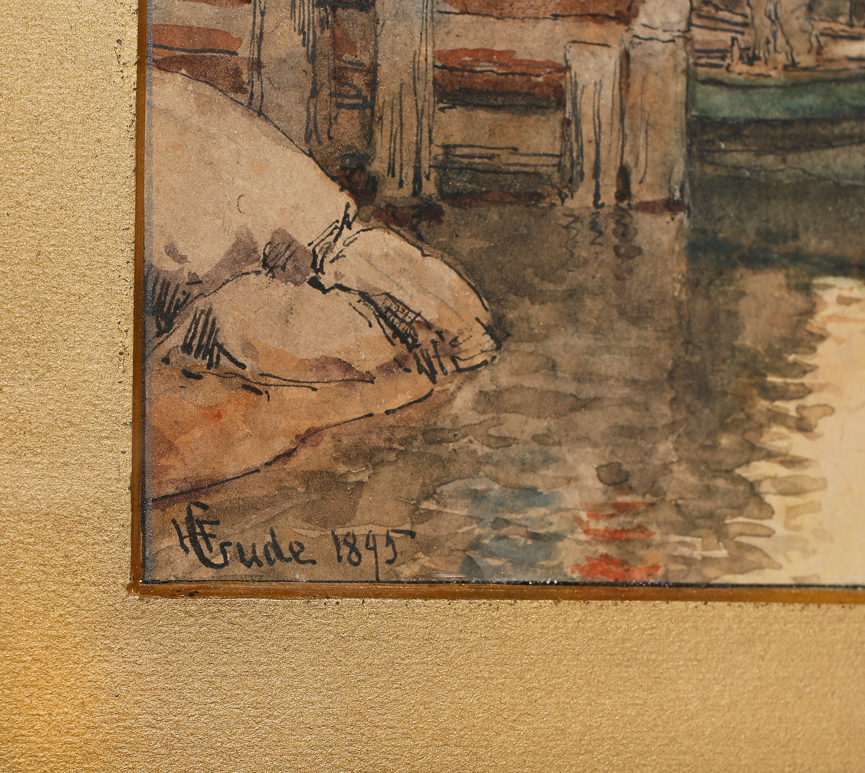 HANS FREDRIK GUDE, akvarell, signerad och daterad 1895. - Bukowskis