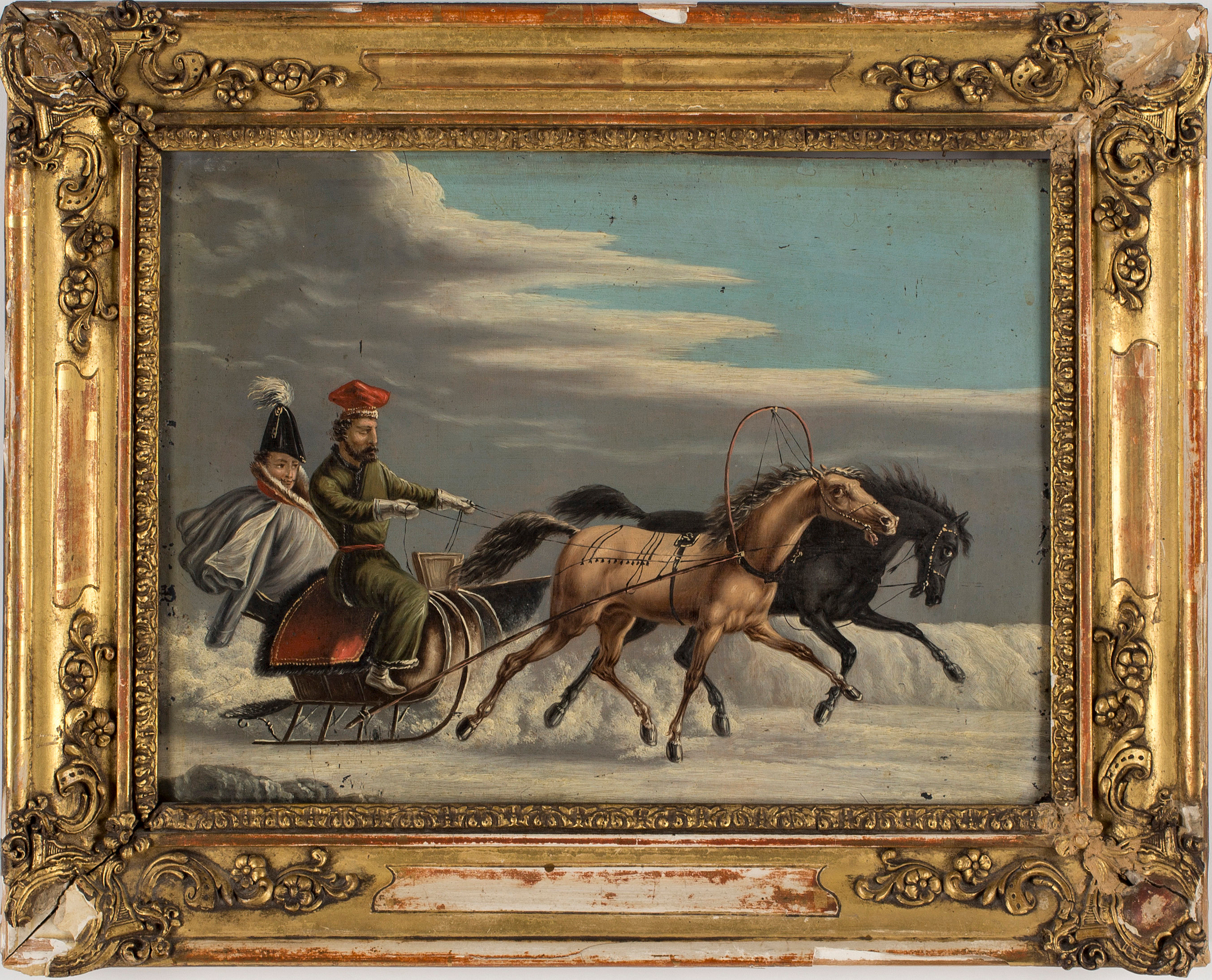 ALEXANDER OSSIPOVICH ORLOWSKY, hans art, olja på metall. - Bukowskis